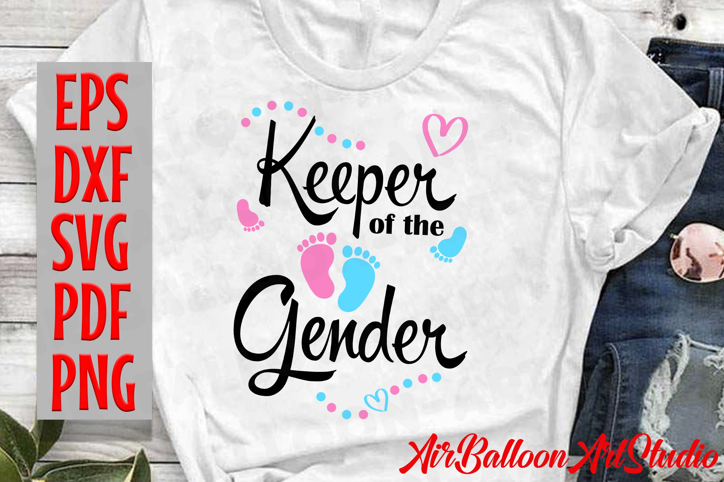 Keeper Of The Gender Svg Gender Reveal Svg Pregnancy Svg (588084) | Cut ...