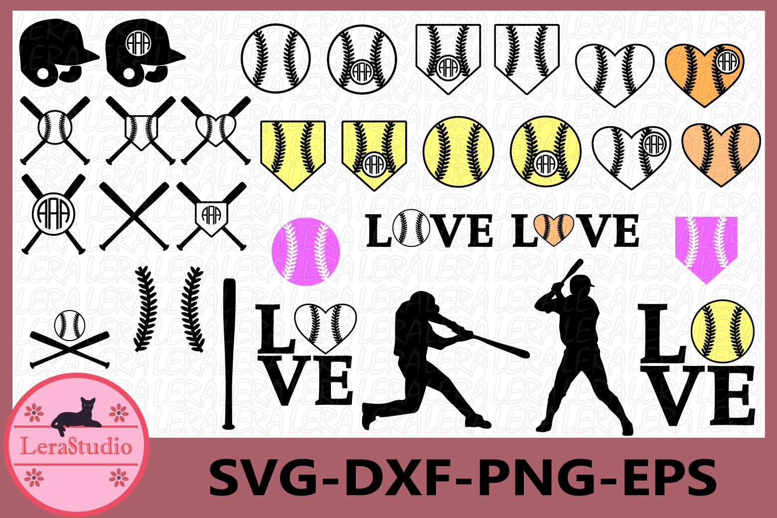Baseball SVG, Baseball Monogram Svg, Baseball Clipart,Vector (229582 ...