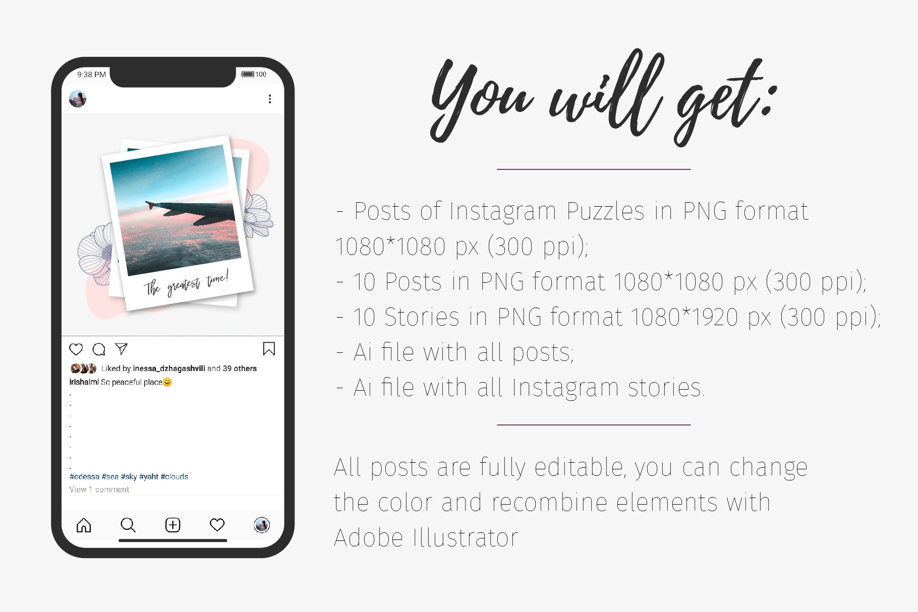 Instagram Puzzle | Posts & Stories (534607) | Websites | Design Bundles