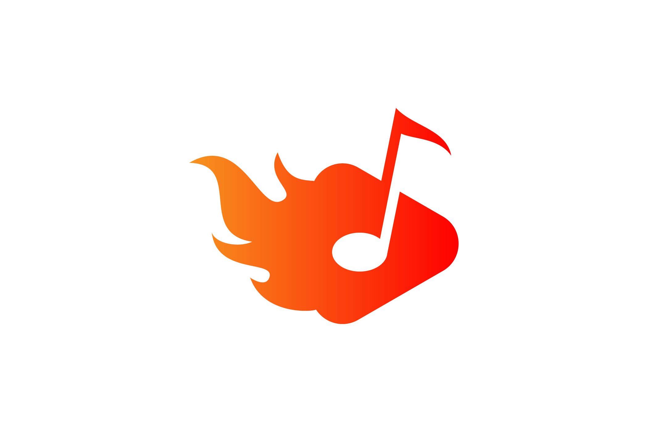 Fire Music Logo (753496) | Logos | Design Bundles