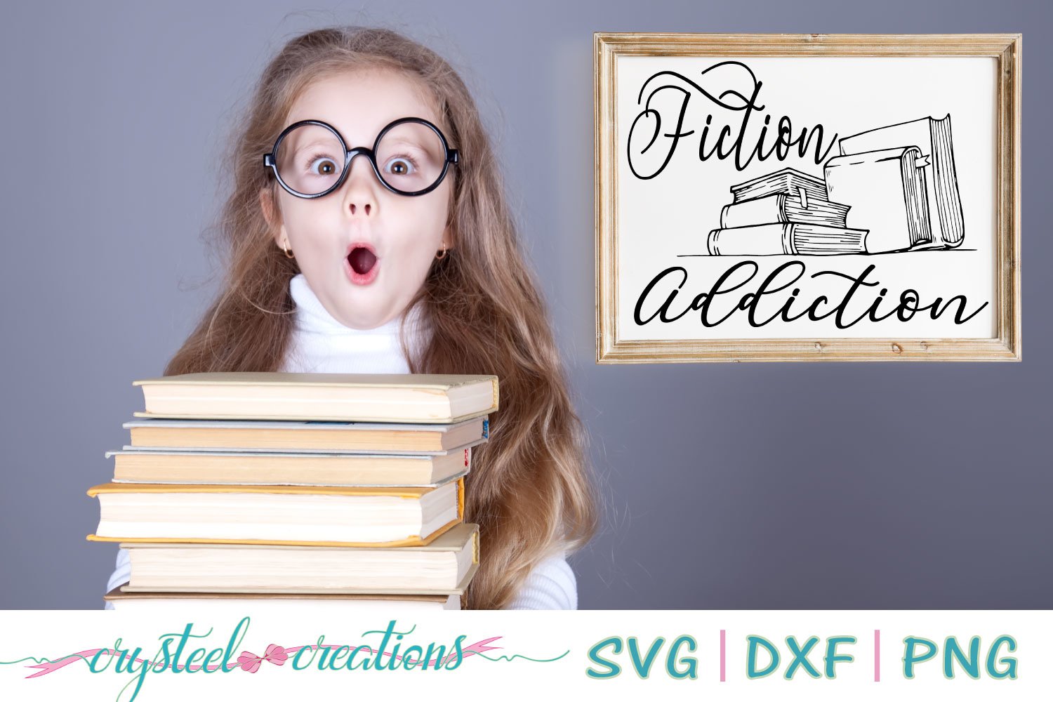 Fiction addiction SVG, DXF, PNG (707723) | SVGs | Design Bundles