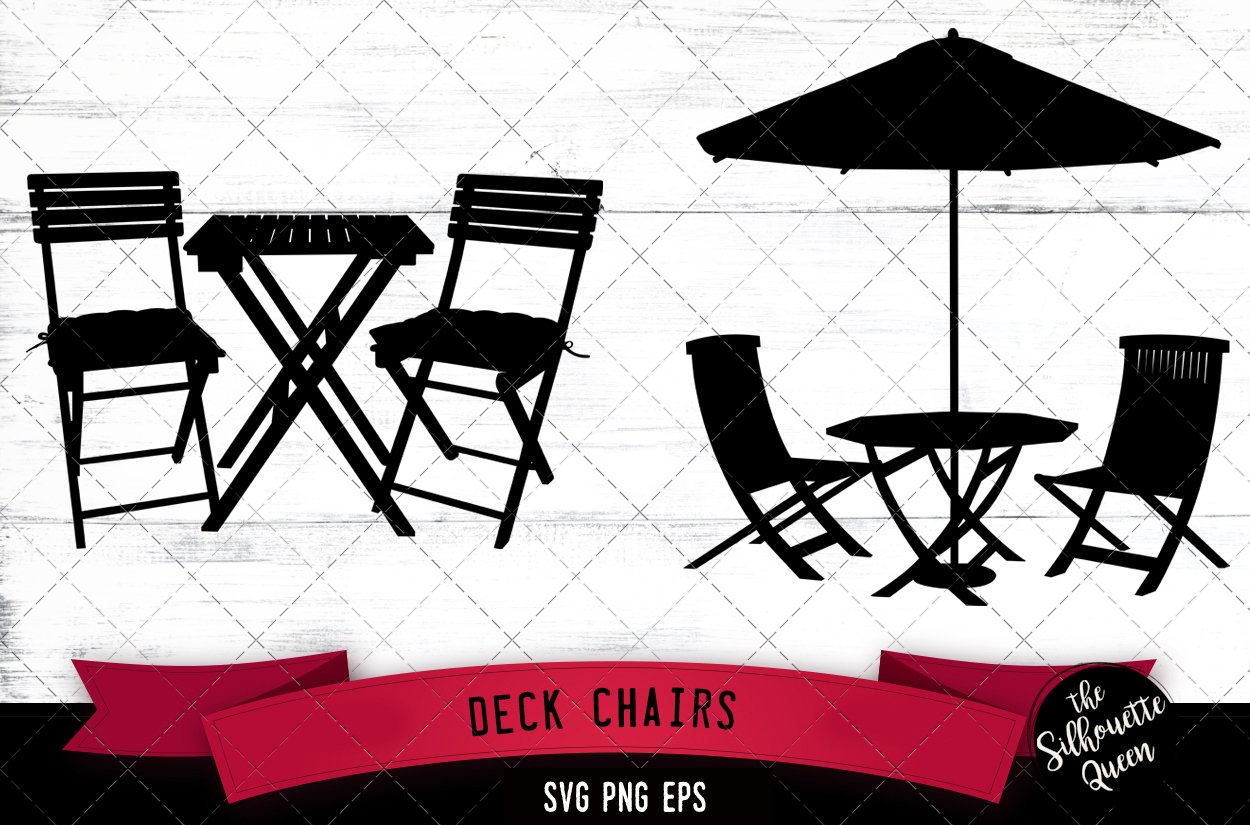 Deck Chairs Svg Cut File (1111023) | SVGs | Design Bundles