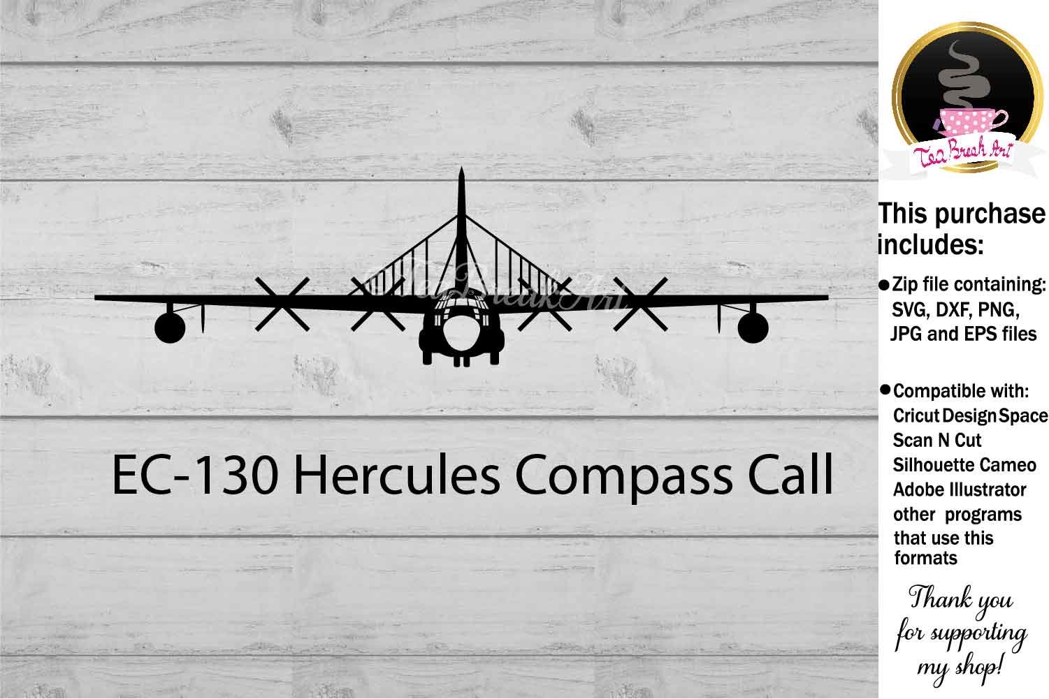 EC-130 Hercules Compass Call Airplane Cutting Files 1177 (602198 ...