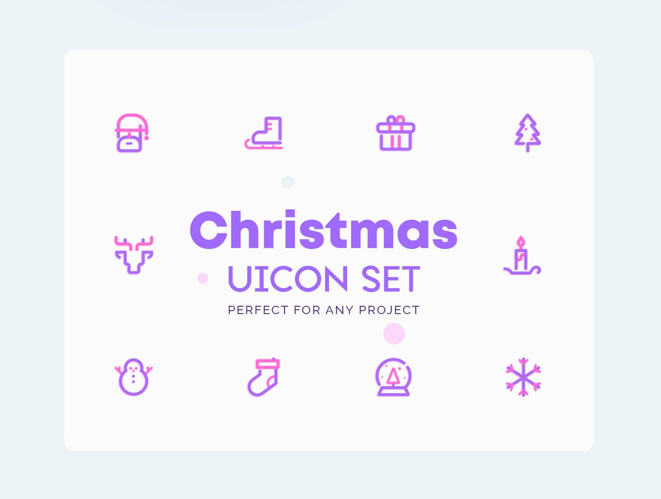 UICON - Christmas Icons Set (80254) | Icons | Design Bundles