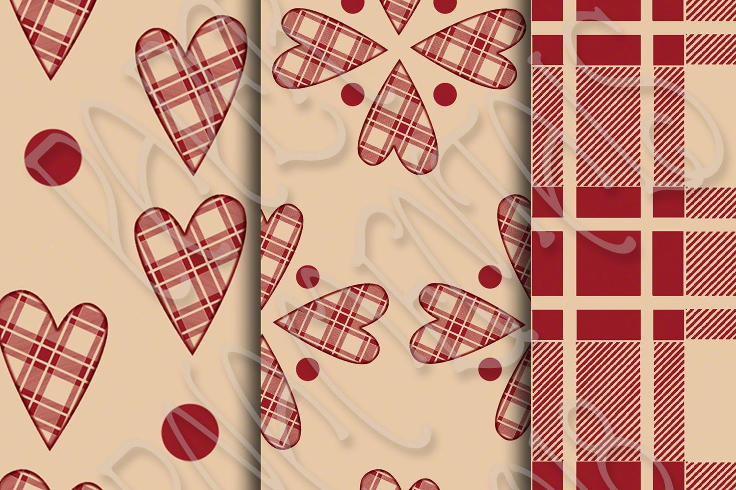 Valentine's Day Digital Paper Set 3 For Crafts & Projects (189489 ...