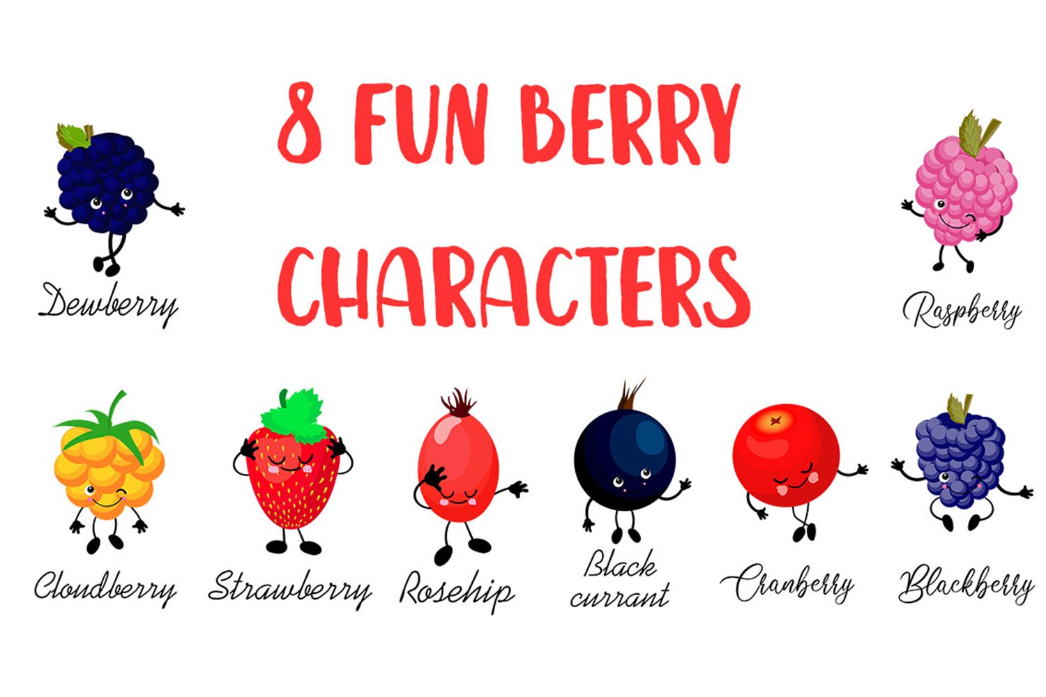 8 Fun Berry Characters