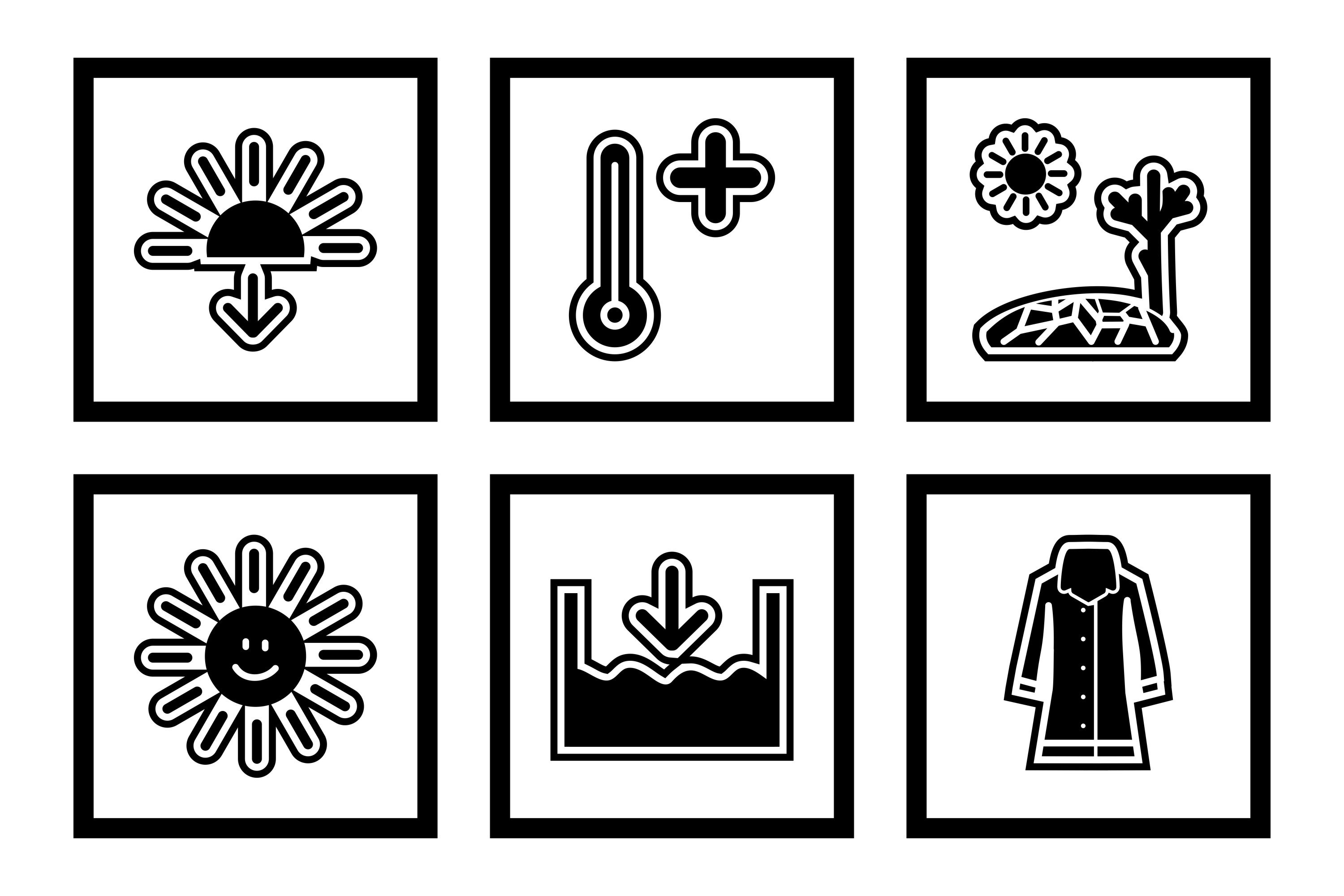 Set Of Weather And Season Icons (458759) | Icons | Design Bundles