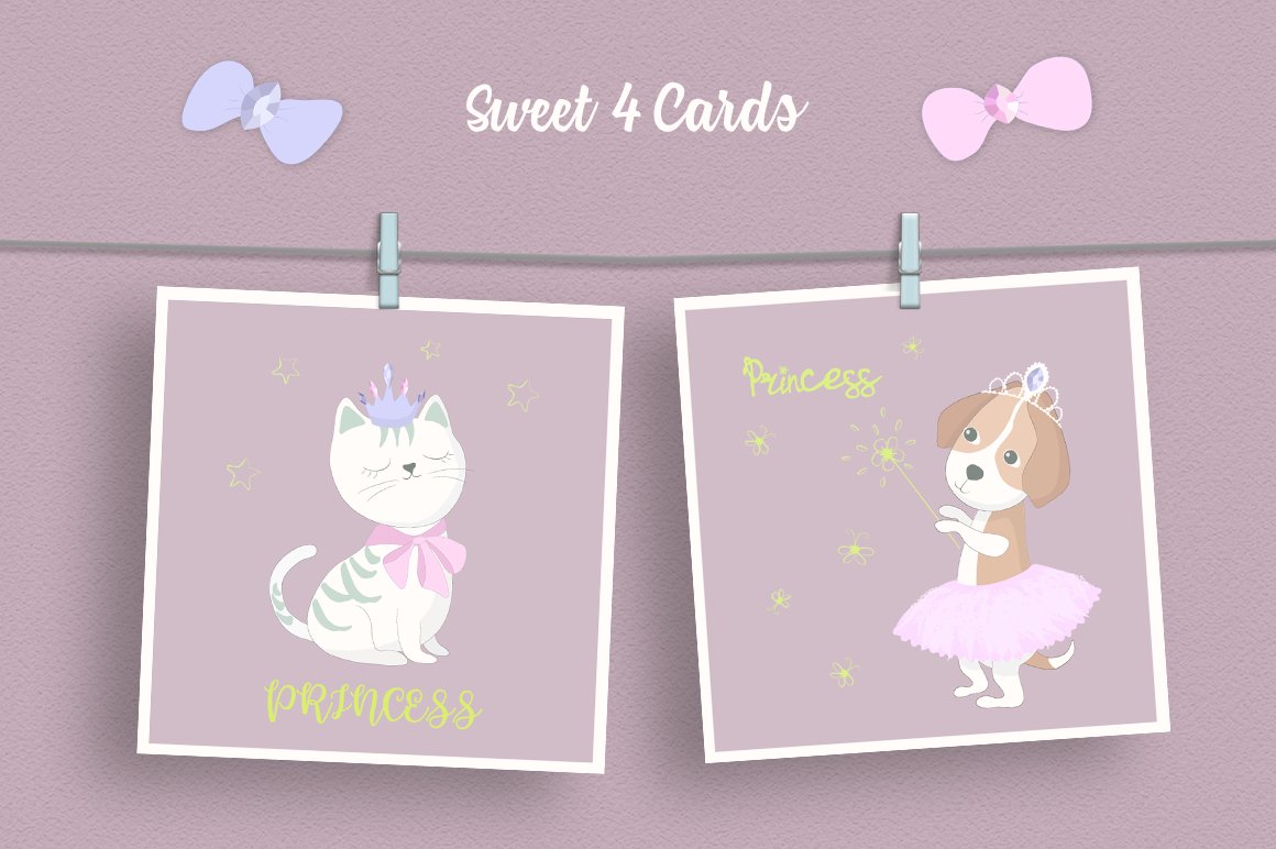 Cute Princess Illustration Set
