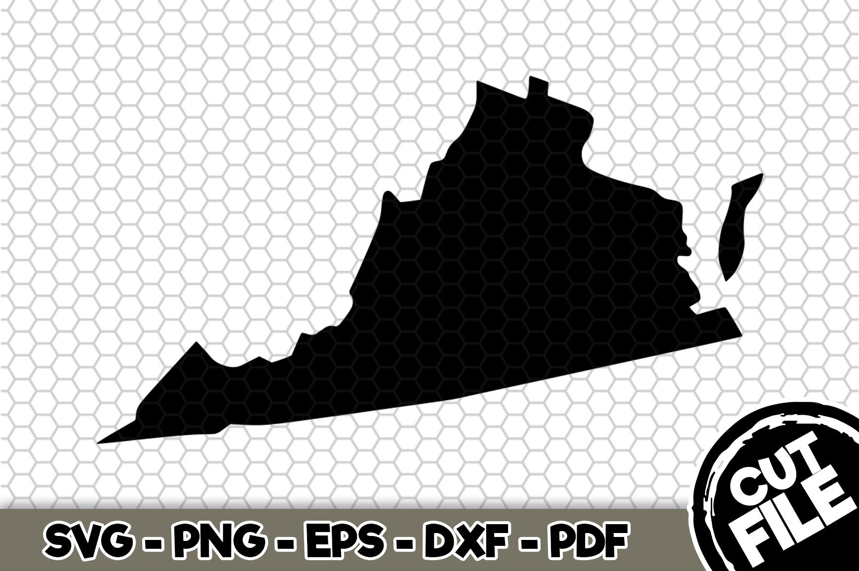 Virginia State - SVG Cut File n850 (1268118) | SVGs | Design Bundles