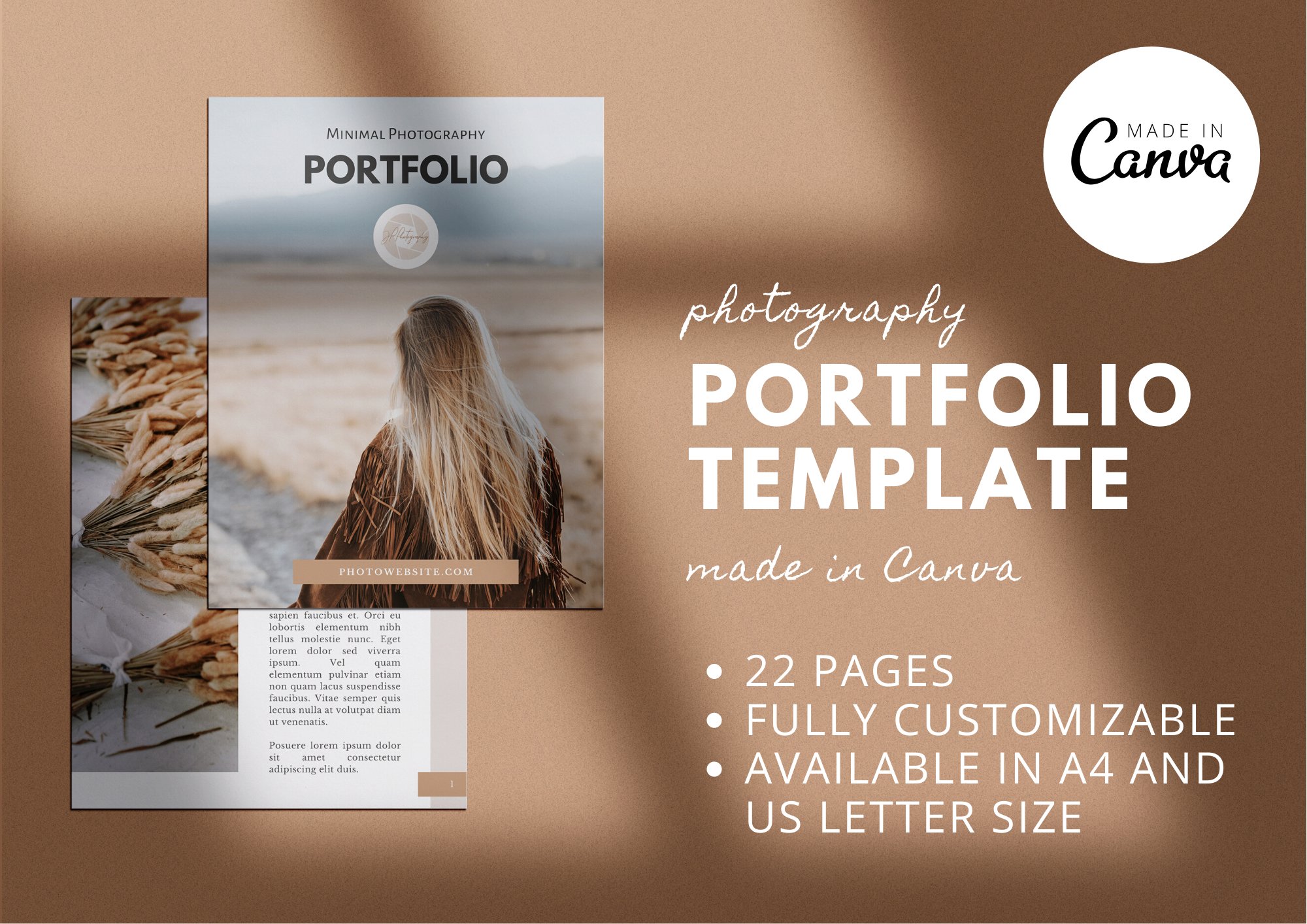 22 Pages Photography Portfolio Template Made In Canva 1057812 Canva 