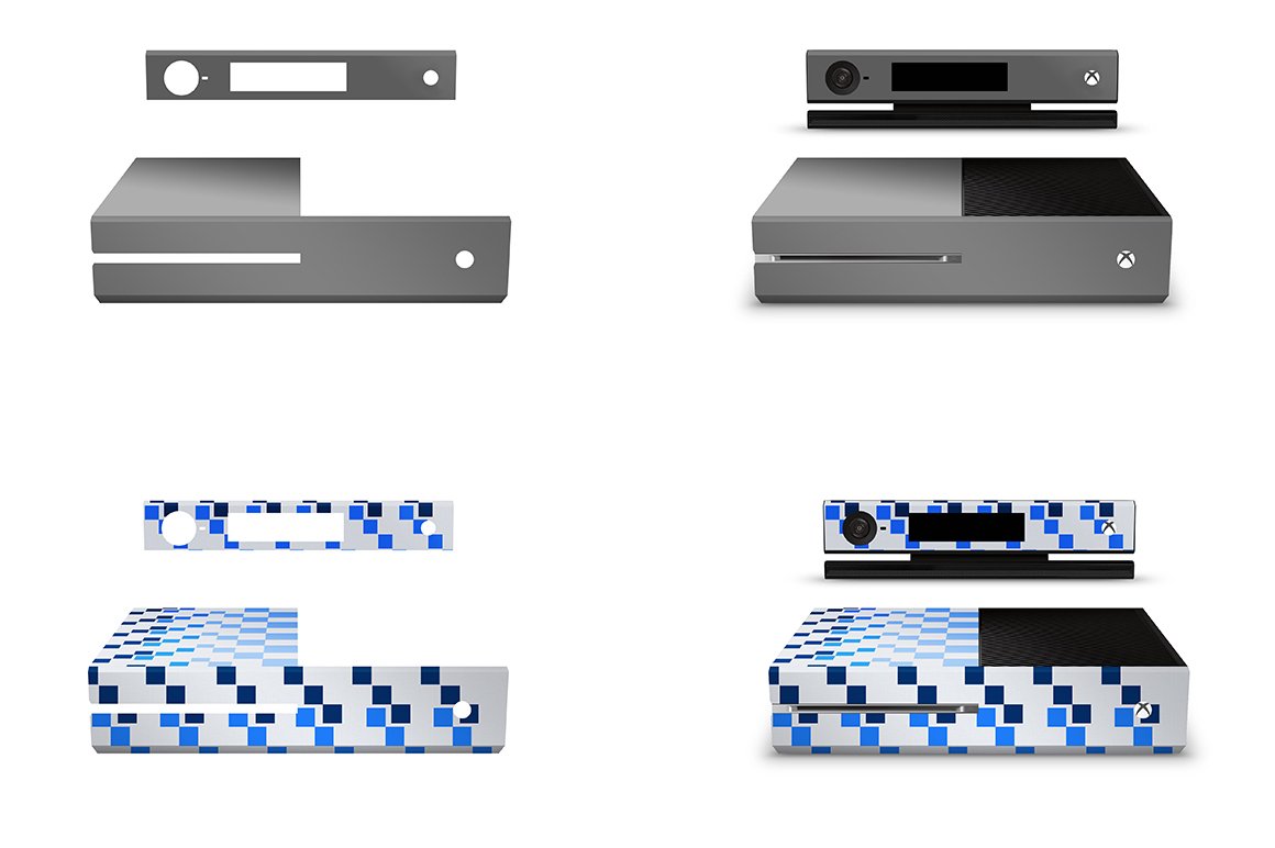 Xbox One Console Skin Design Mockup/Template (38864) | Mockups | Design ...