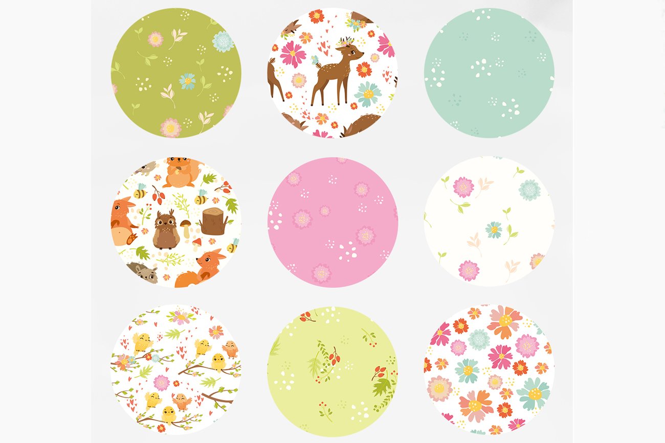 Woodland animals. Spring clipart PNG. Spring flowers (431416 ...