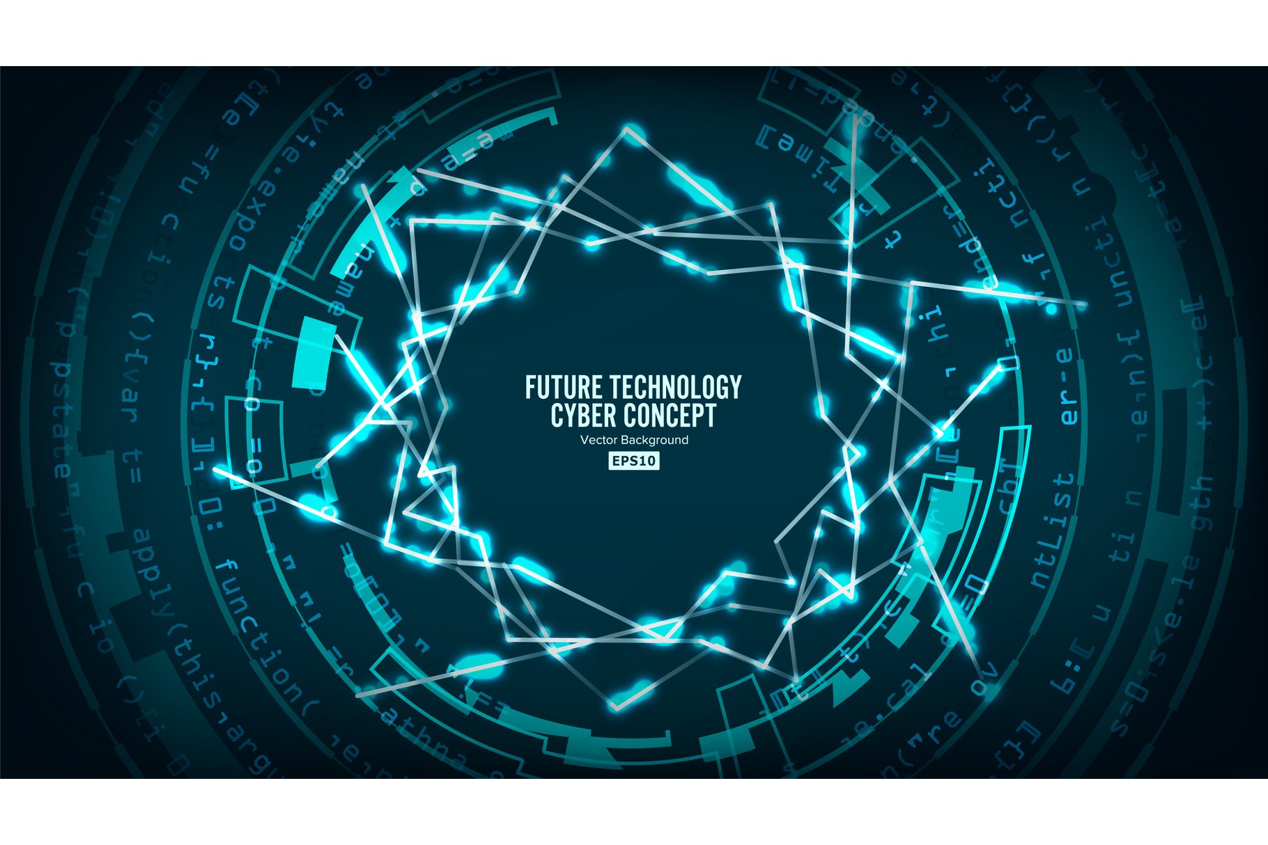 Futuristic Technology Connection Structure. Vector (674918 ...