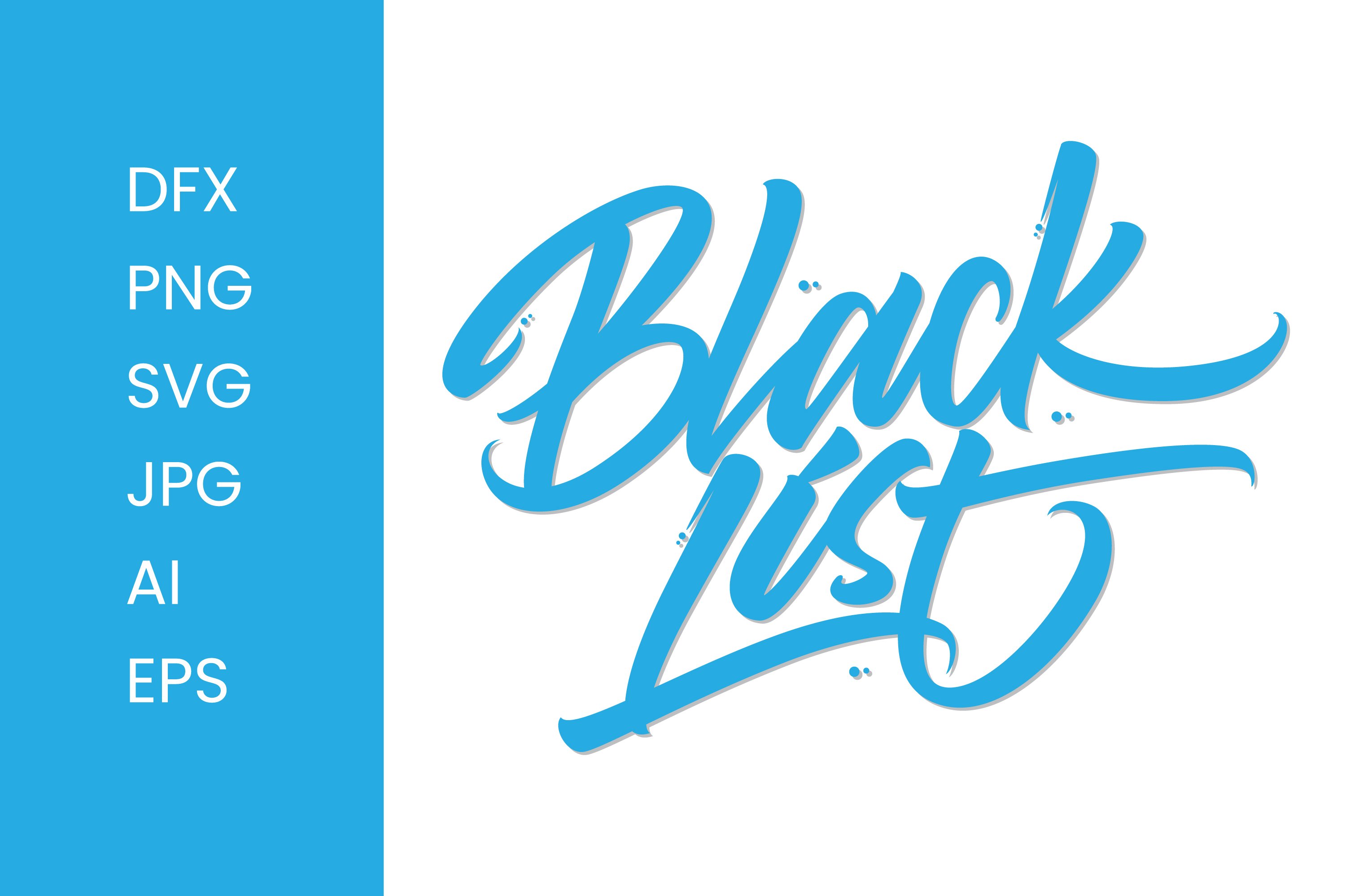 Black List Lettering (677415) | Hand Lettered | Design Bundles