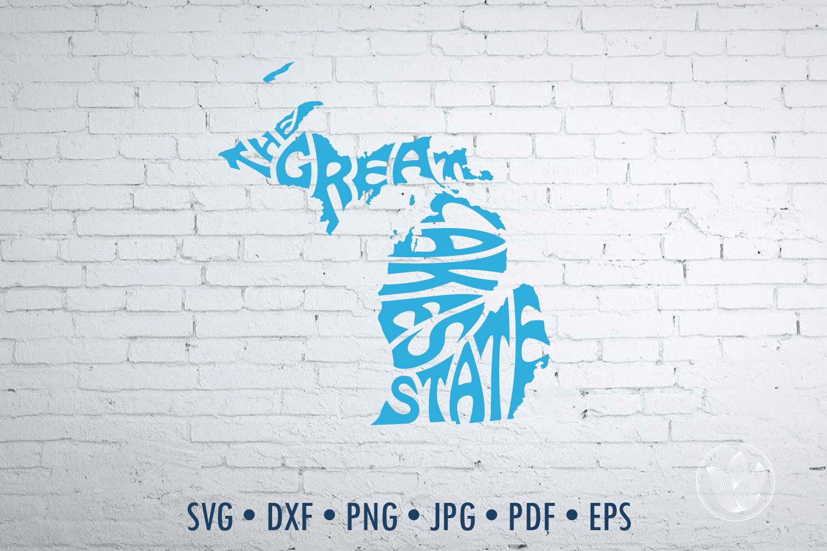 The Great Lakes State svg cut file, Lettering in Michigan (846395 ...