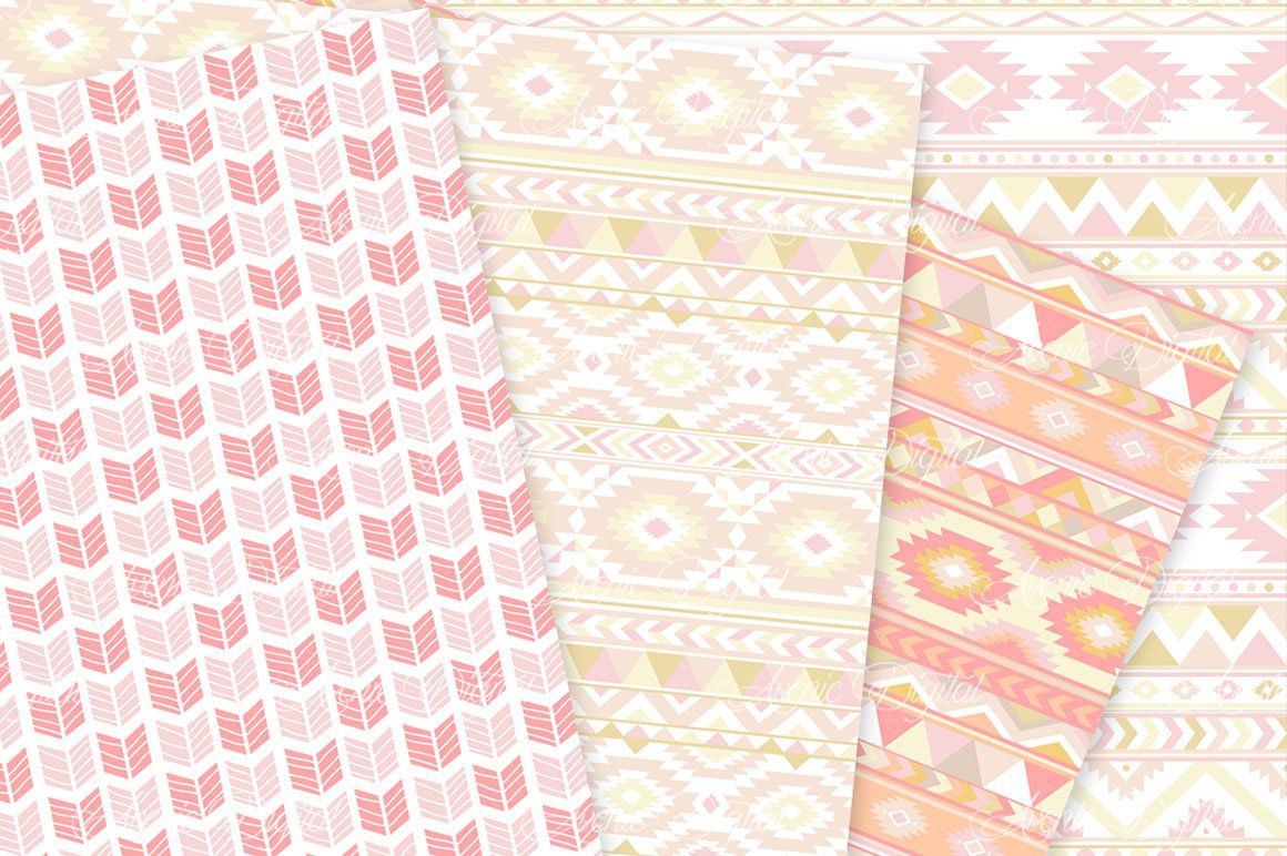 Blush Boho Seamless Pattern (29104) | Backgrounds | Design Bundles