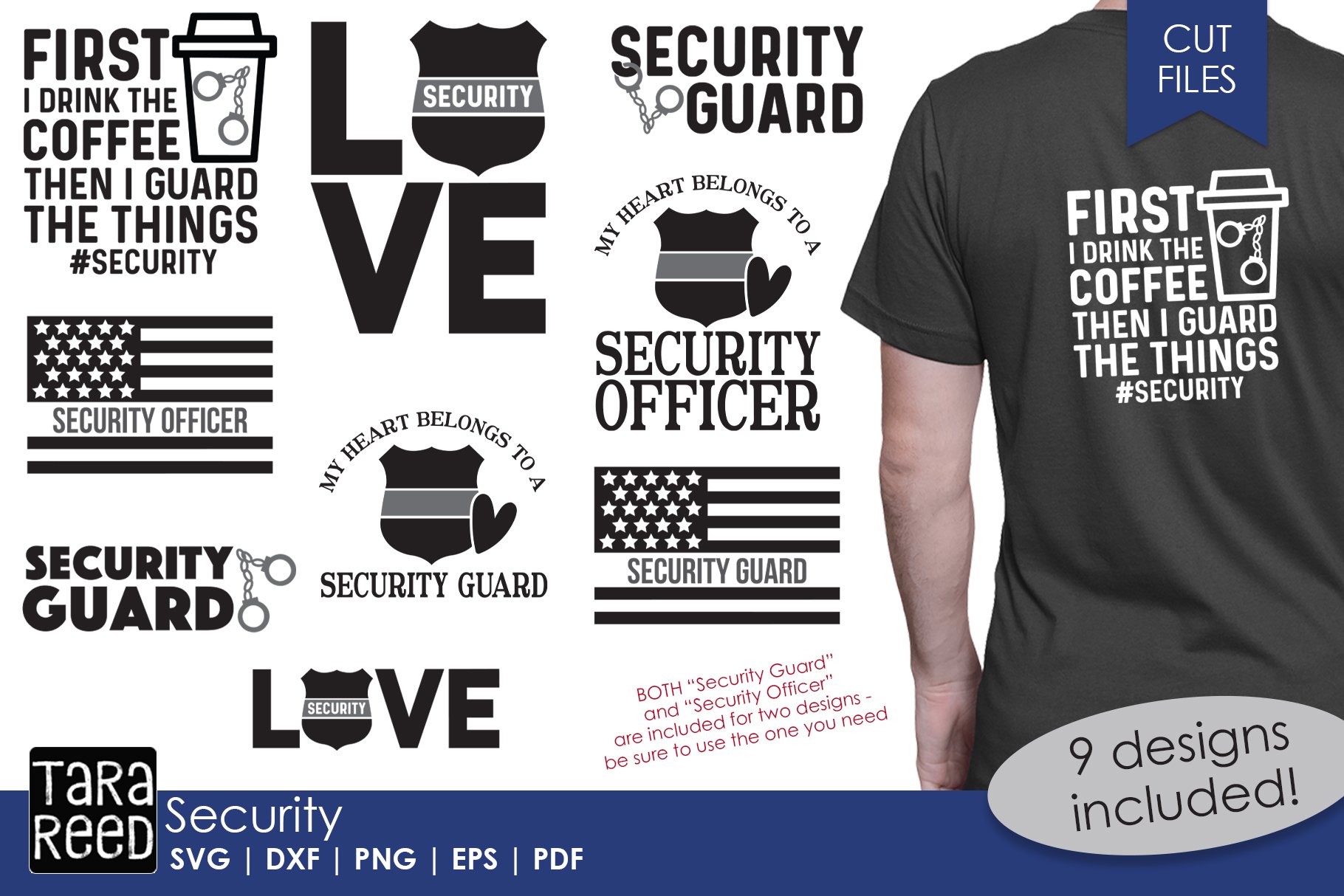 Security - Law Enforcement SVG and Cut Files for Crafters (571349 ...