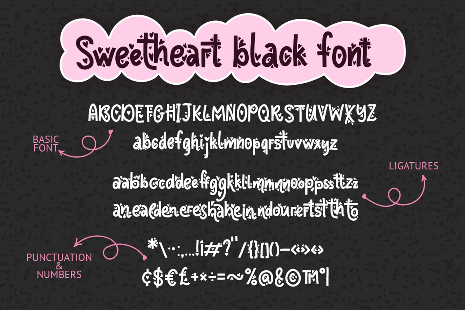 Sweetheart font family (49070) | Script | Font Bundles
