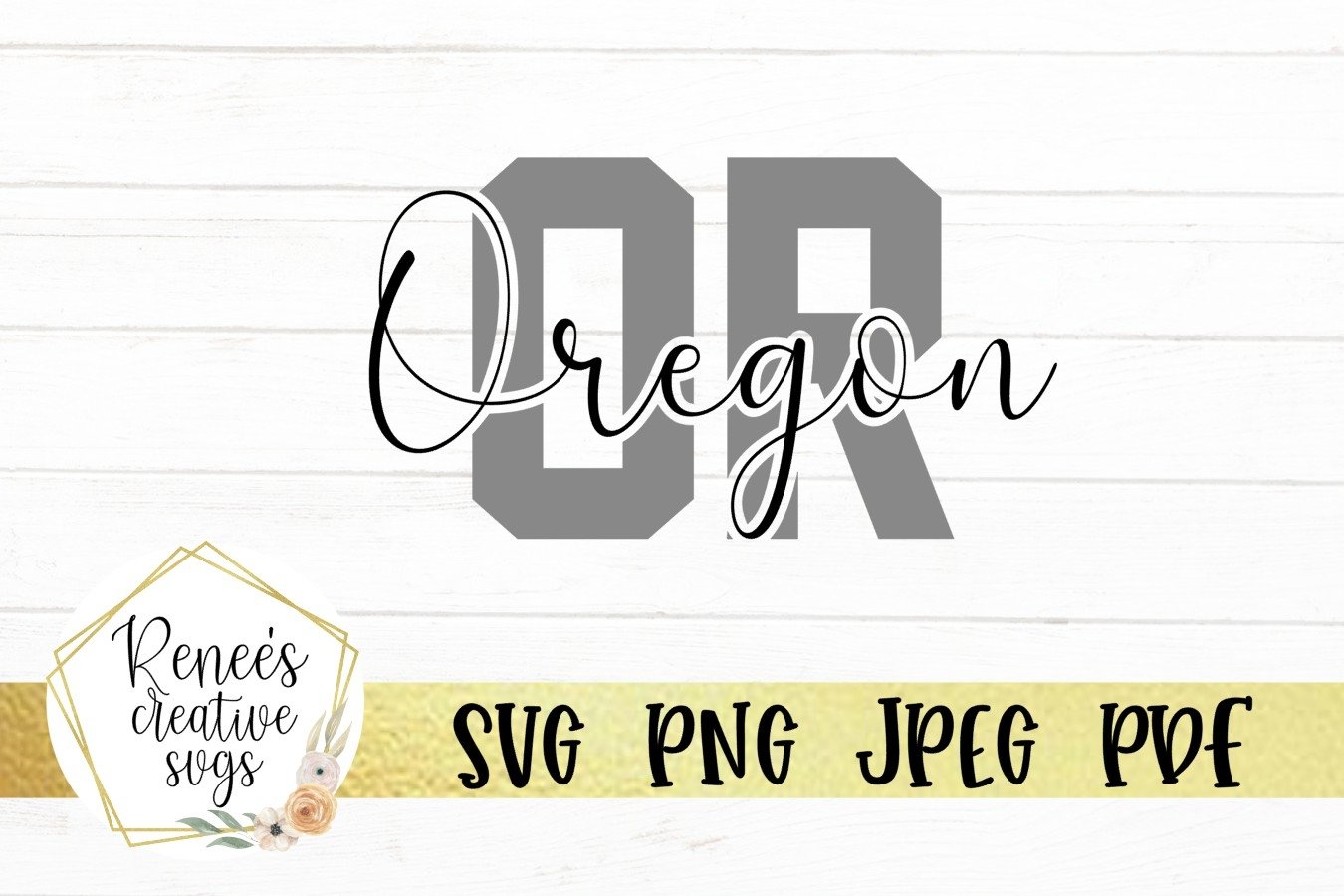 Oregon Initials | State SVG | SVG Cutting file (365057) | SVGs | Design ...