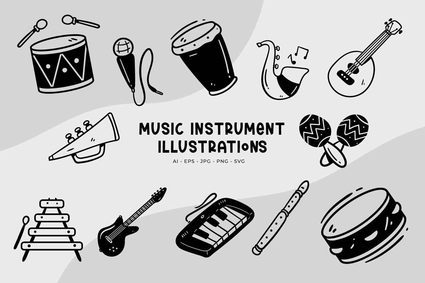 Music Instrument Illustrations