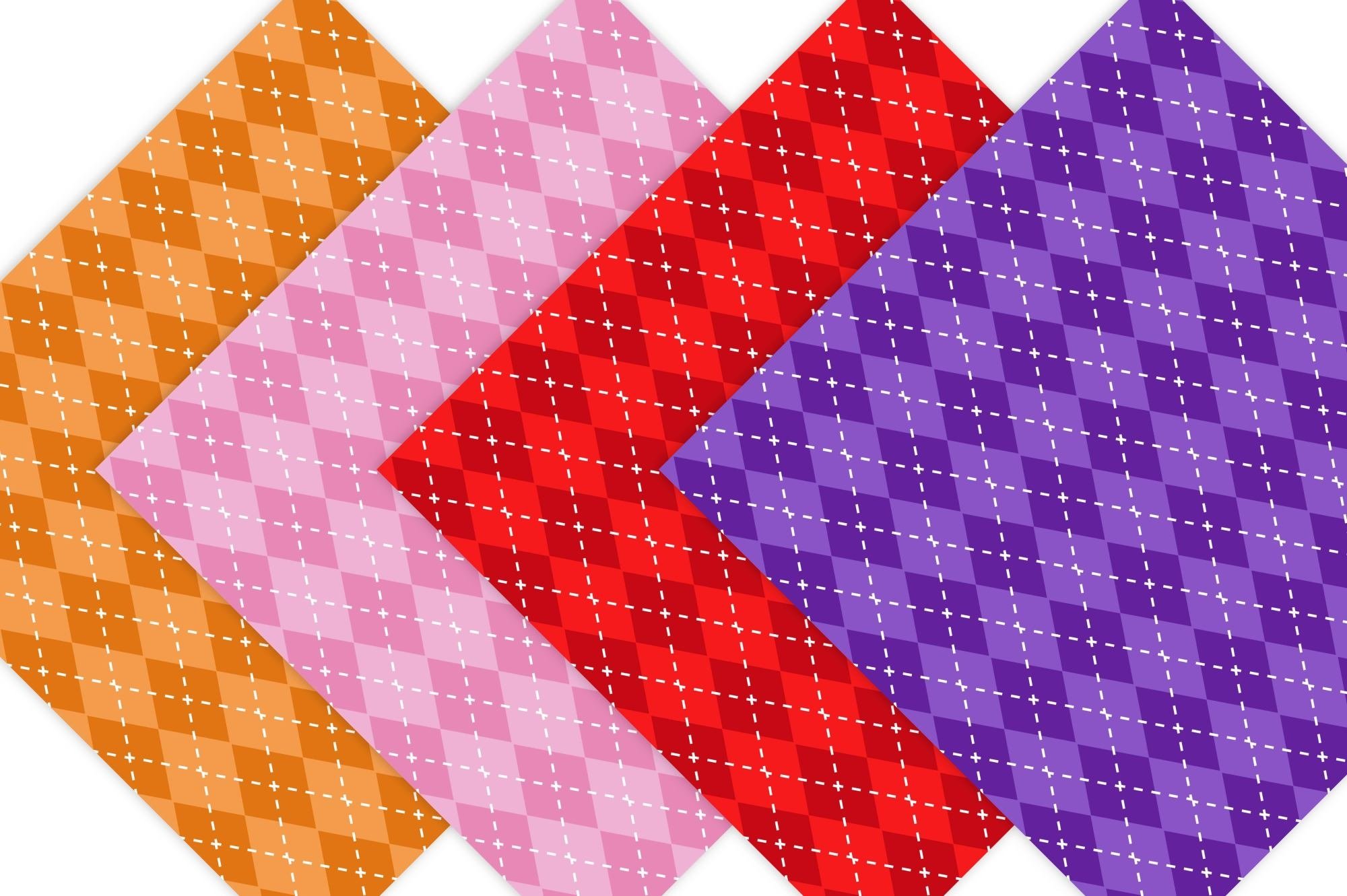 Argyle Digital Scrapbook Paper (12946) | Backgrounds | Design Bundles