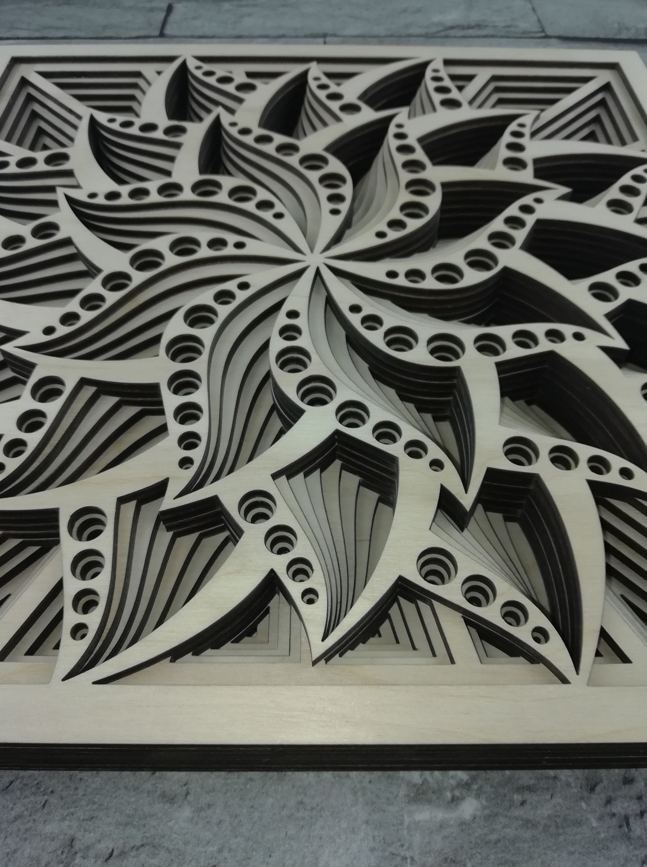 Layered Mandala SVG, Laser cut file, Cricut Mandala, Flower (1114012 ...