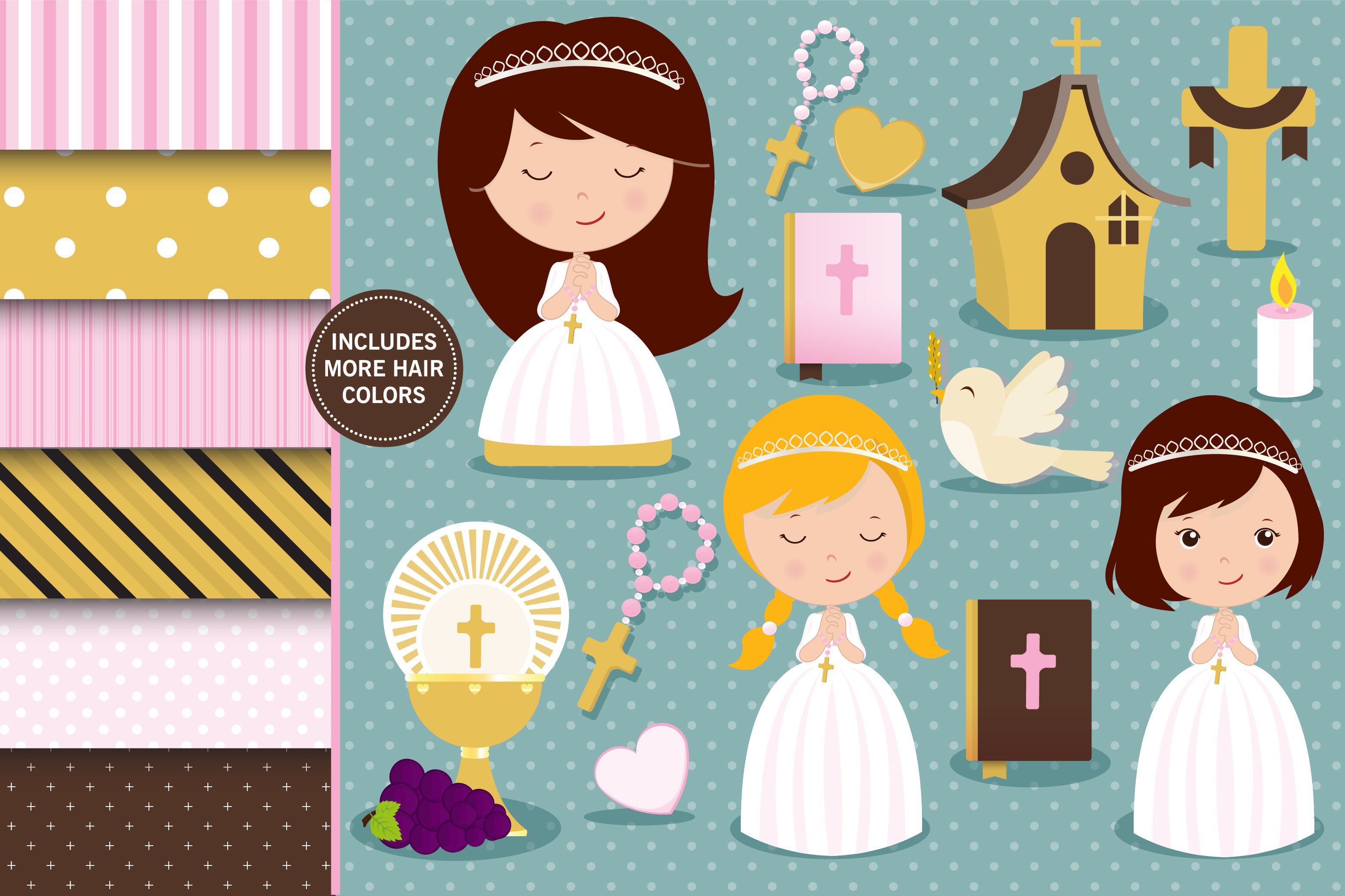 Communion Girl Clip Art