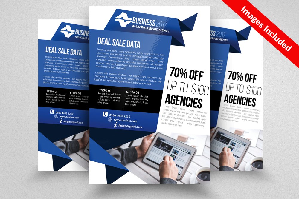 IT Technology Computer Flyer Template (56810) | Flyers | Design Bundles