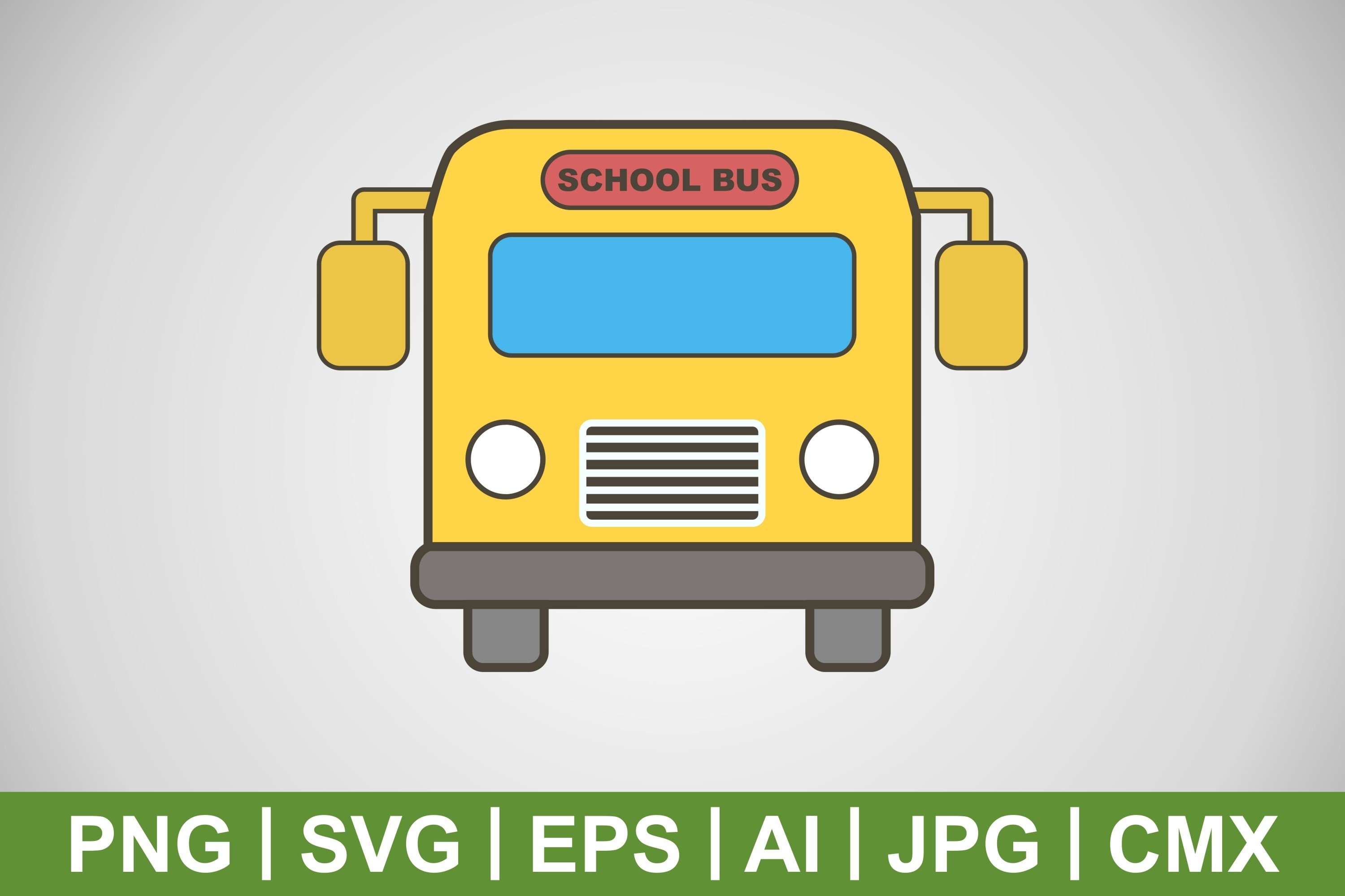 Vector School bus Icon (1113509) | Icons | Design Bundles