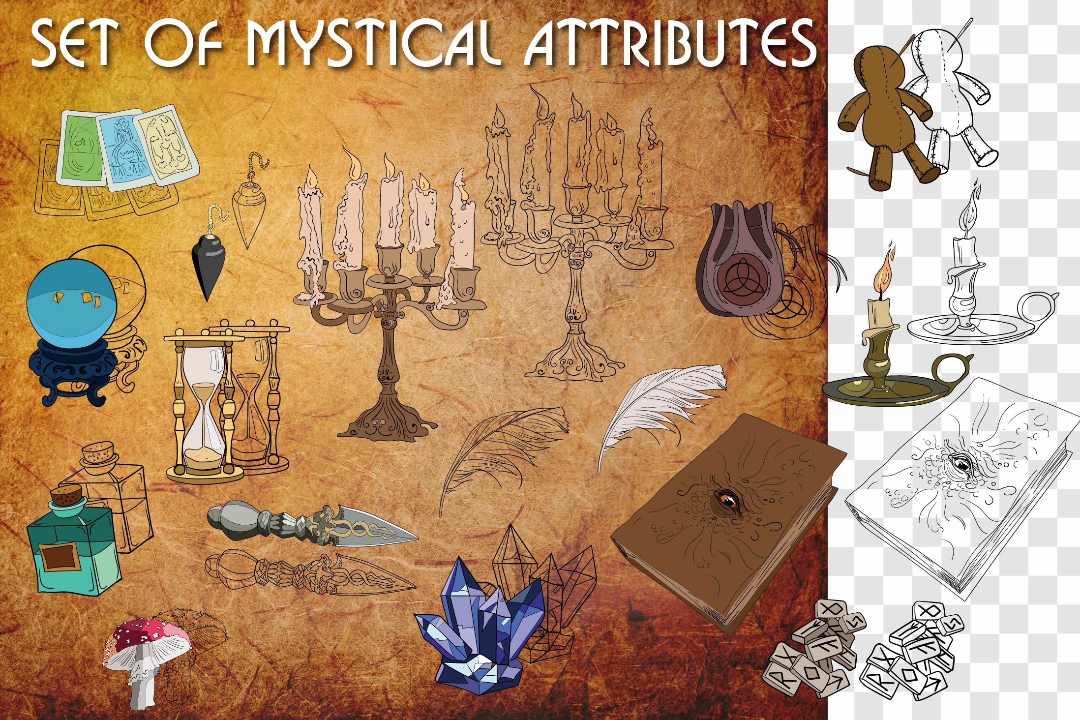 mystical attributes of esotericists and magicians (842294) | Objects ...