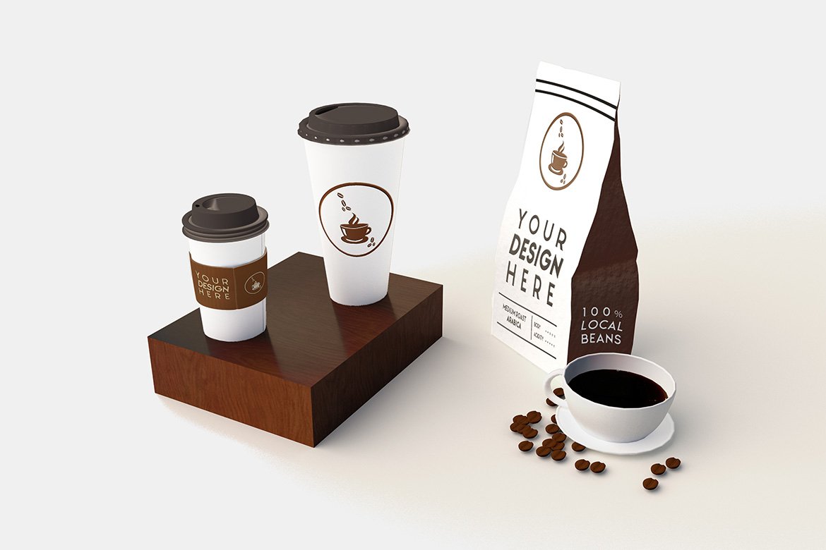 Coffee Package vol.01 - Mockup (1184987) | Branding | Design Bundles