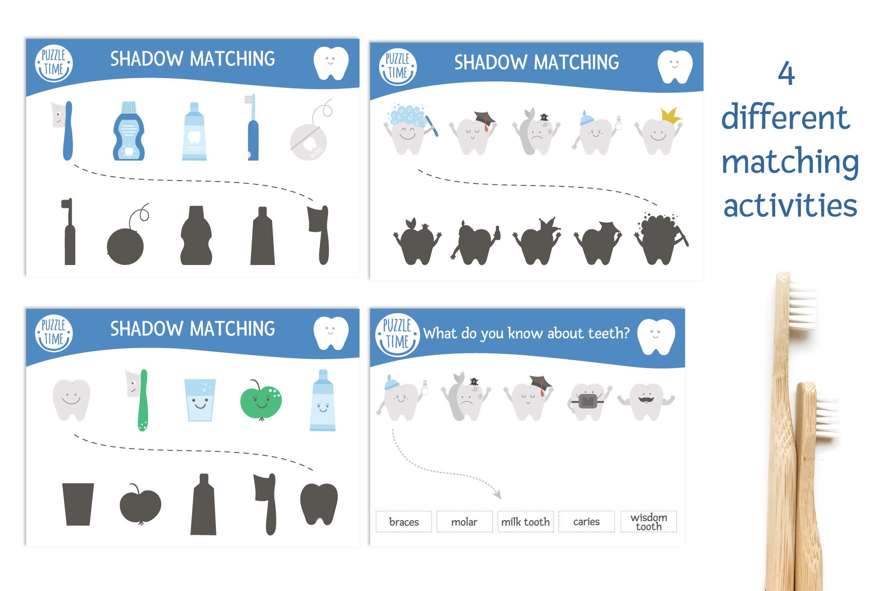 Dentist's Games (615513) | Educational | Design Bundles