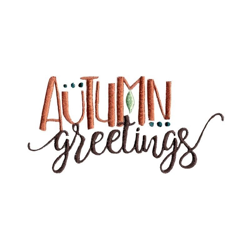 Fall Sayings - 15 Machine Embroidery Designs (319884) | Designs ...