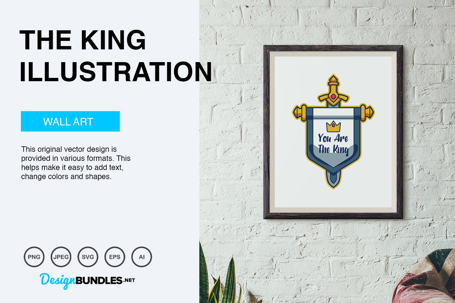 The King Vector Illustration