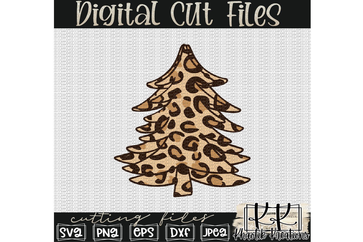 Leopard Christmas Tree Svg, Christmas Svg, Christmas Tree (890556 ...