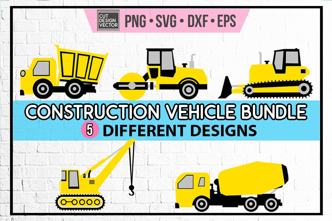 Construction Vehicle SVG (292229) | SVGs | Design Bundles