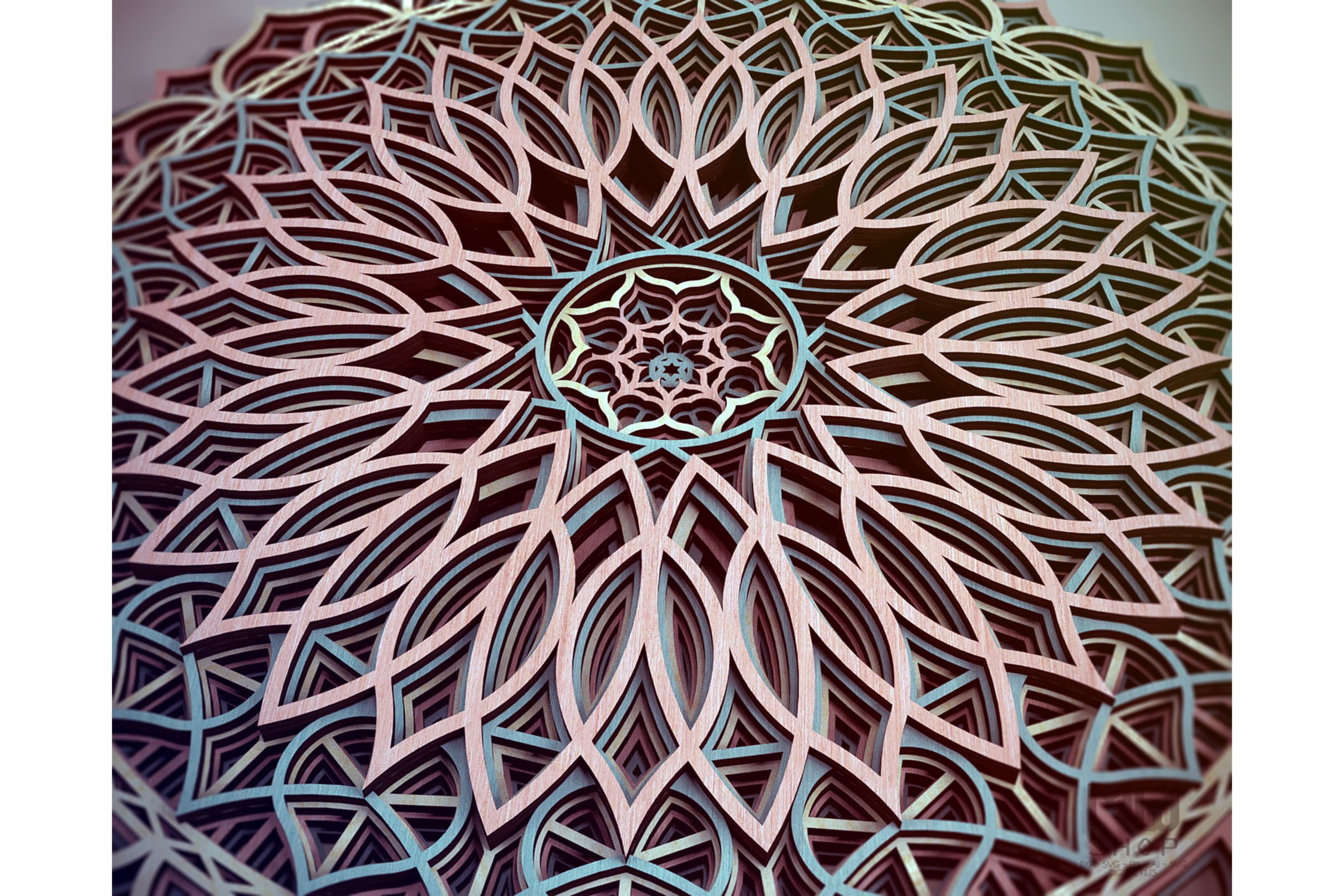 M16 - Wall Art Multilayer Mandala Pattern for Laser Cut (578822 ...