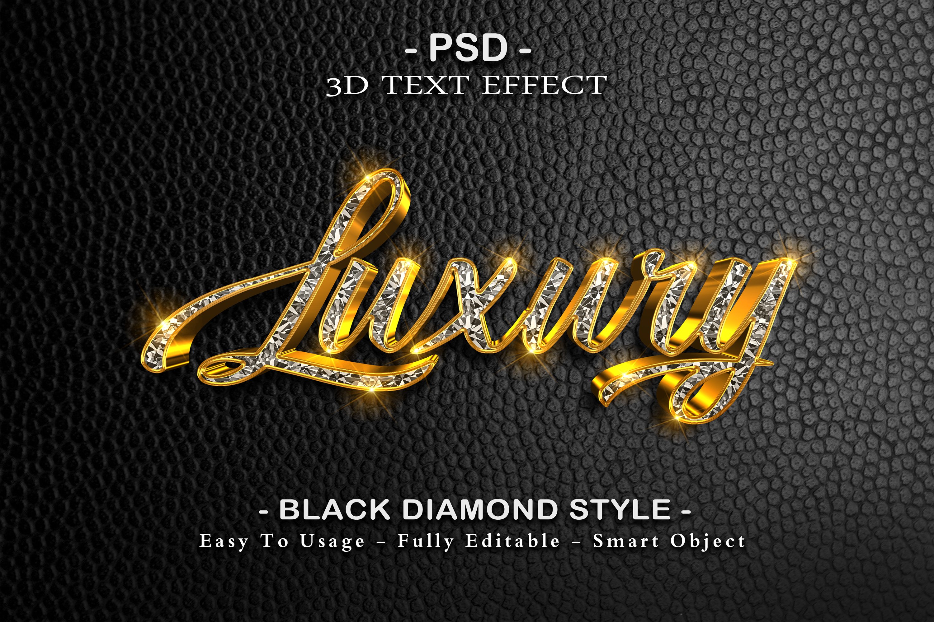 6 color 3d diamond Luxury text effect for photoshop (1137941) | Layer ...
