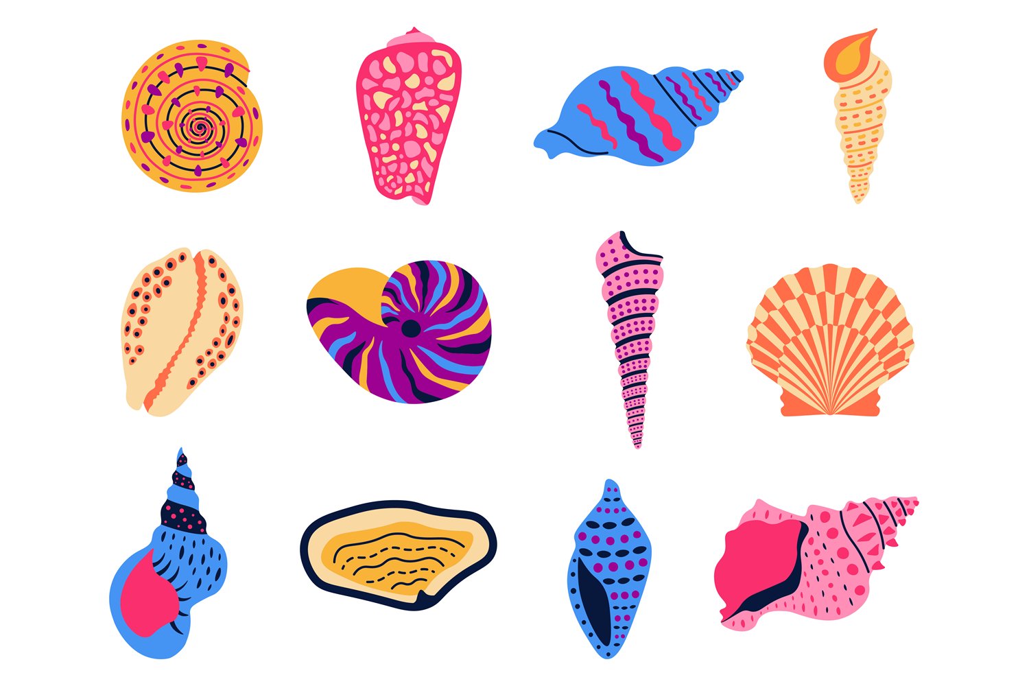Cartoon Seashell