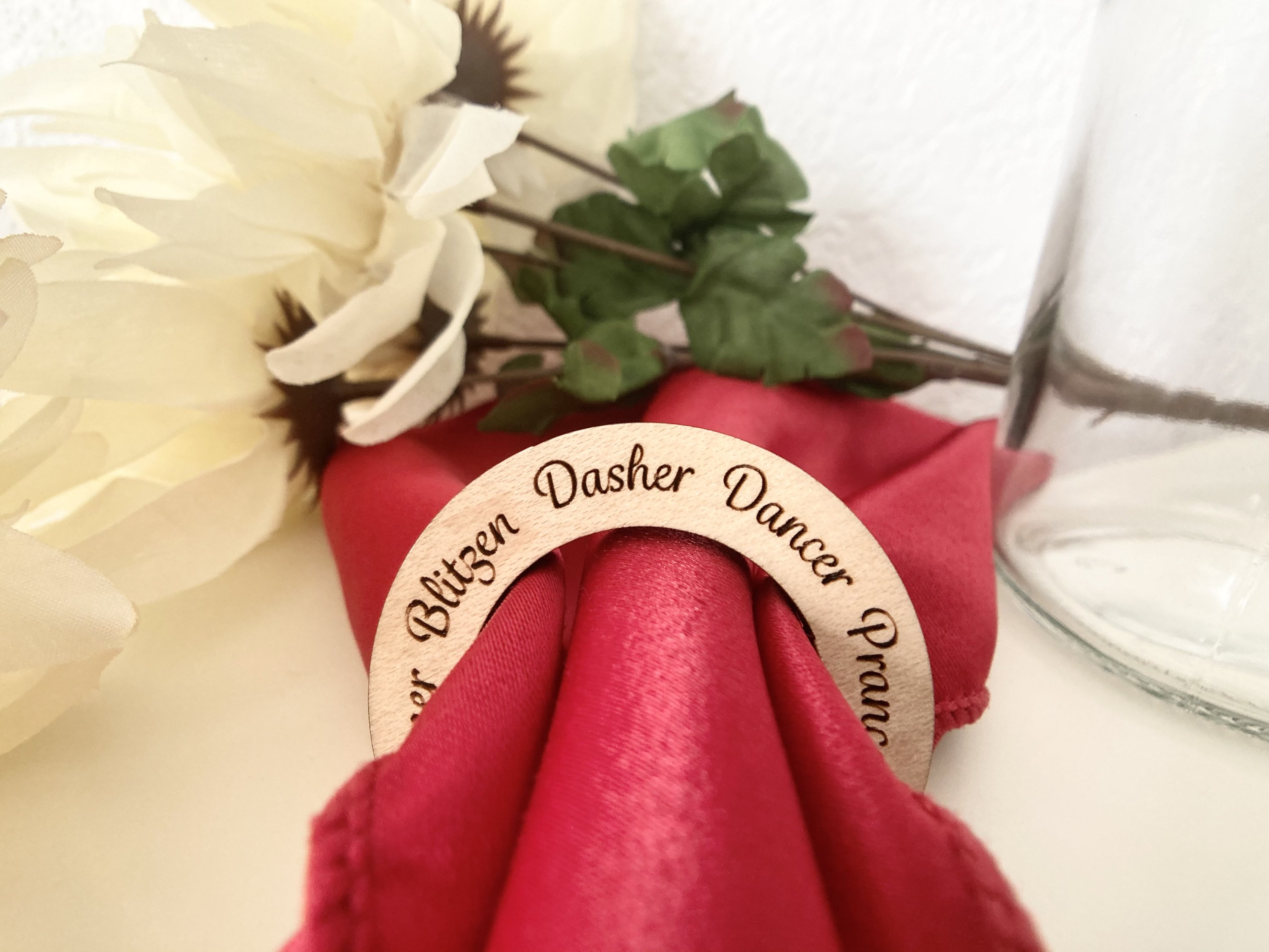 Laser SVG File - Reindeer Napkin Rings, Christmas, Winter (954505 ...