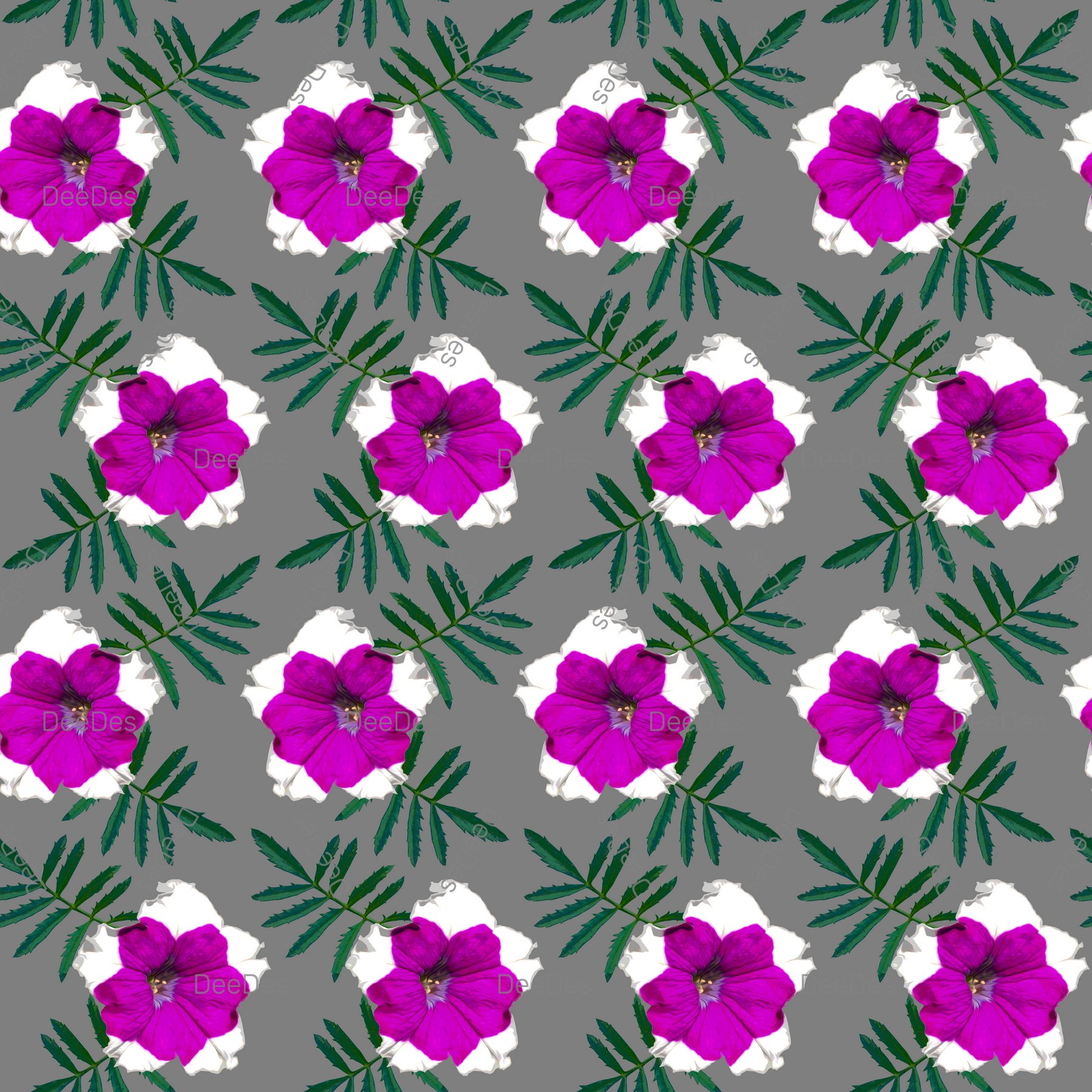 Seamless Floral Digital Paper pack. Seamless FLOWER patterns (664108 ...