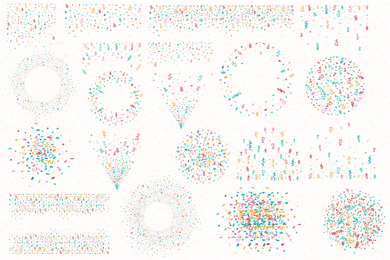 Confetti overlays