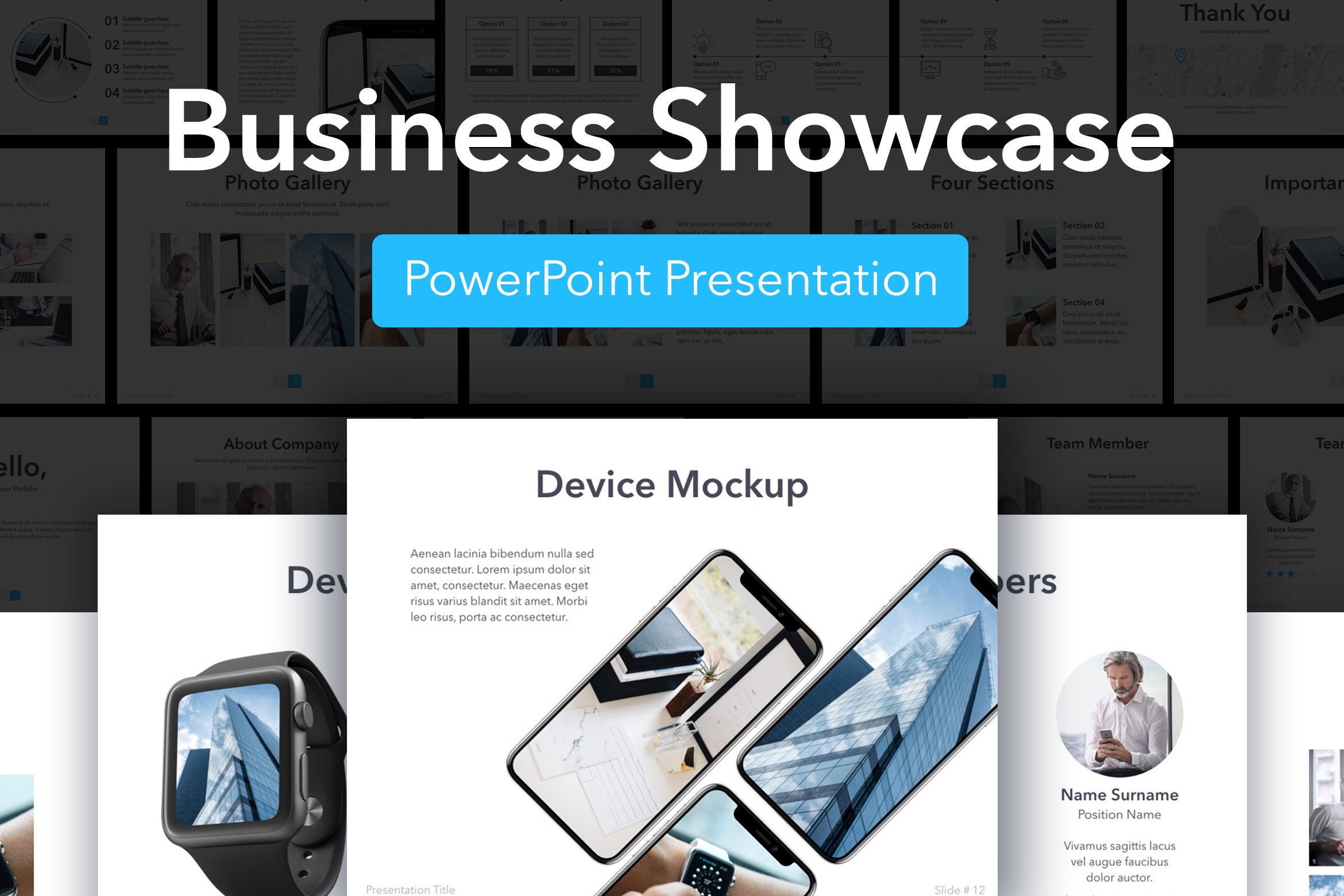Business Showcase PowerPointTemplate (142716) | Presentation Templates ...