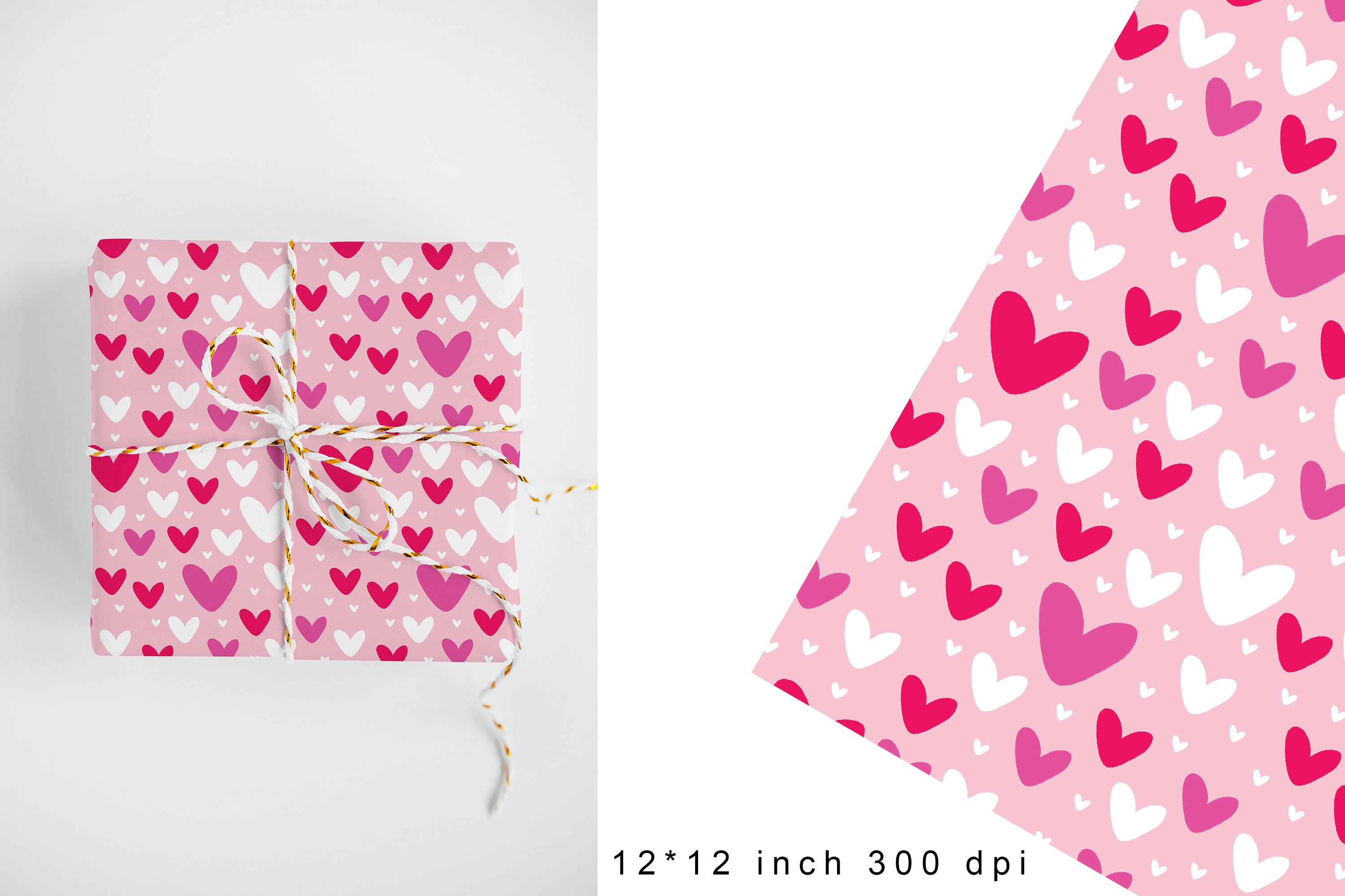 Hearts Digital Paper. Hearts Seamless Pattern (1204399) | Patterns ...