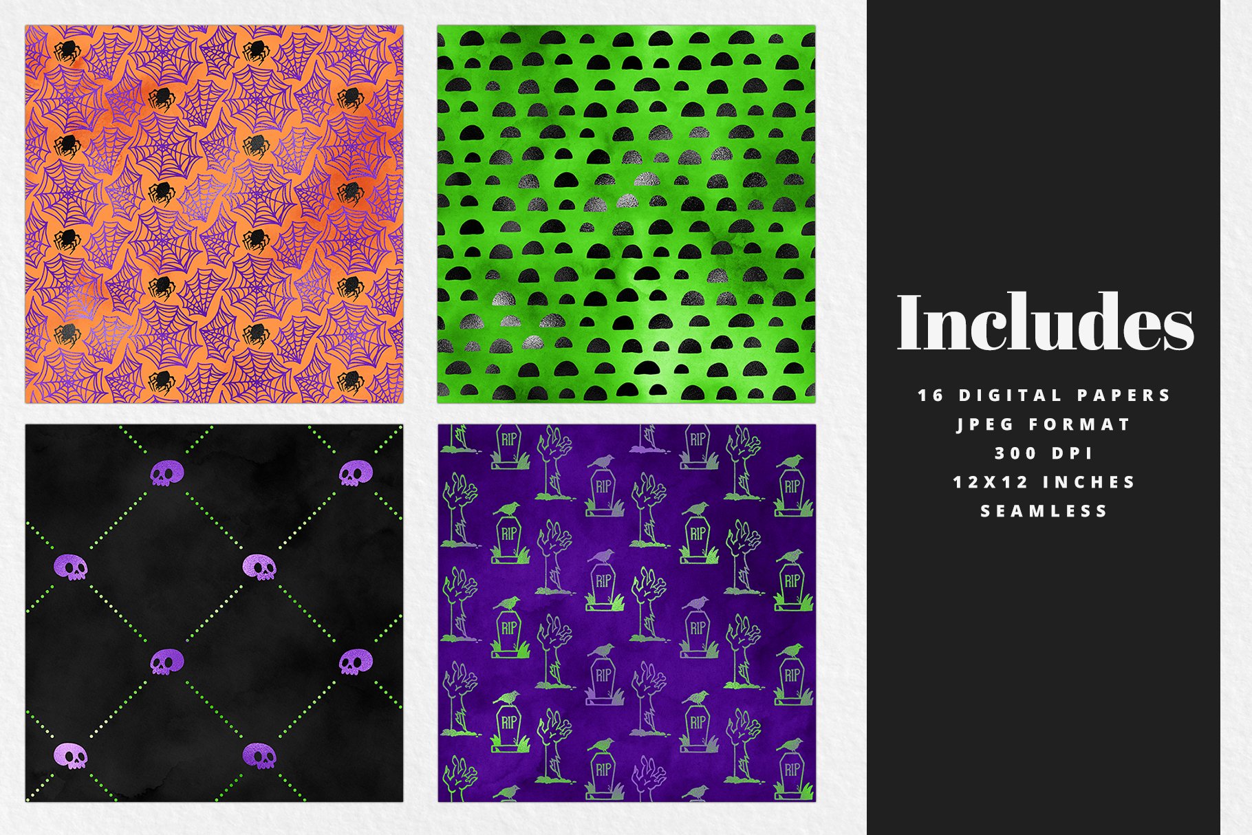 Spooky Digital Paper Pack