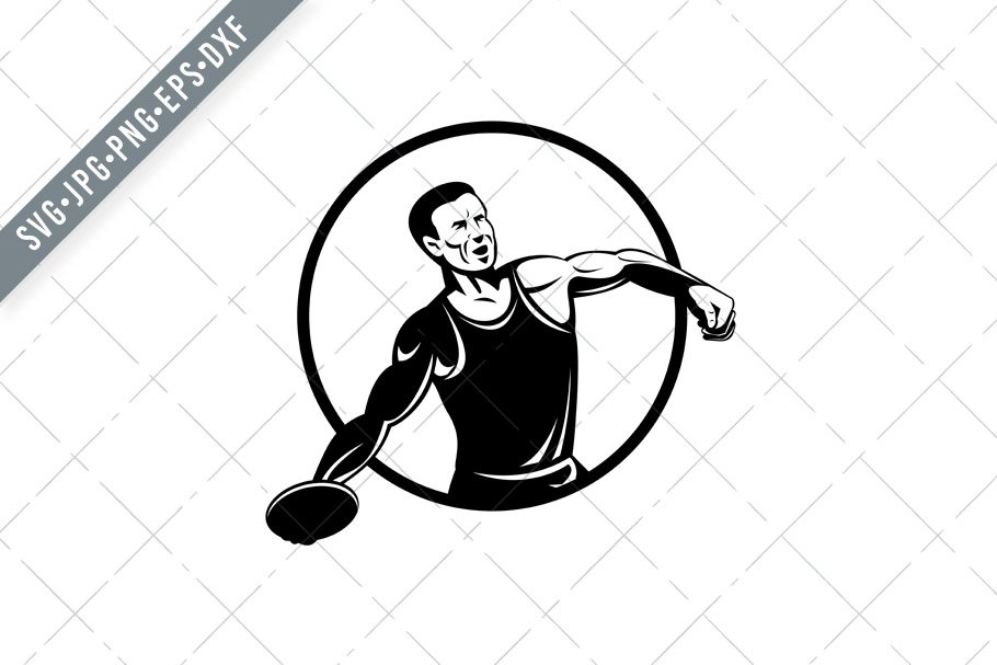 Discus Track And Field Clipart