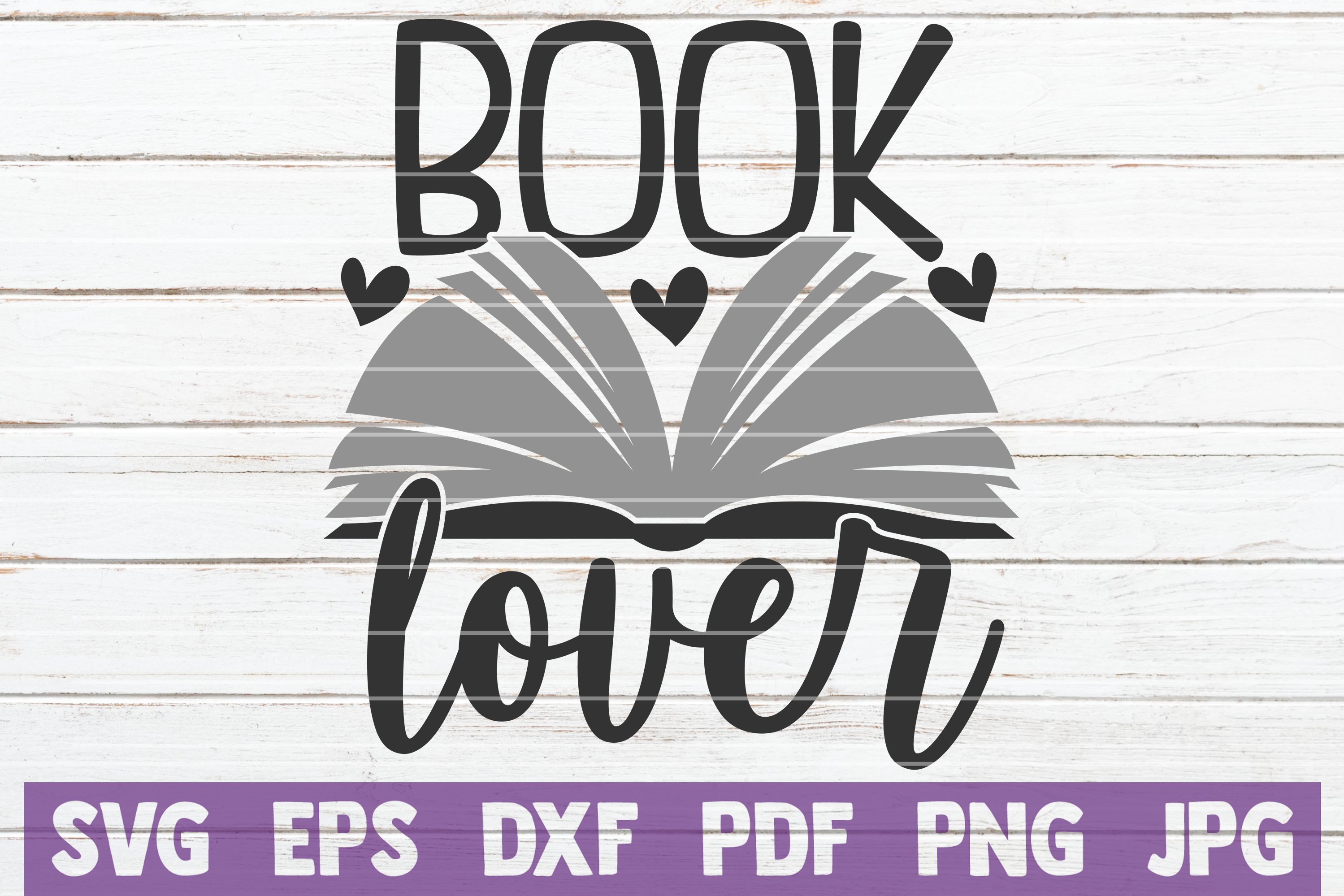 Book Lover SVG Cut File (565256) | Cut Files | Design Bundles