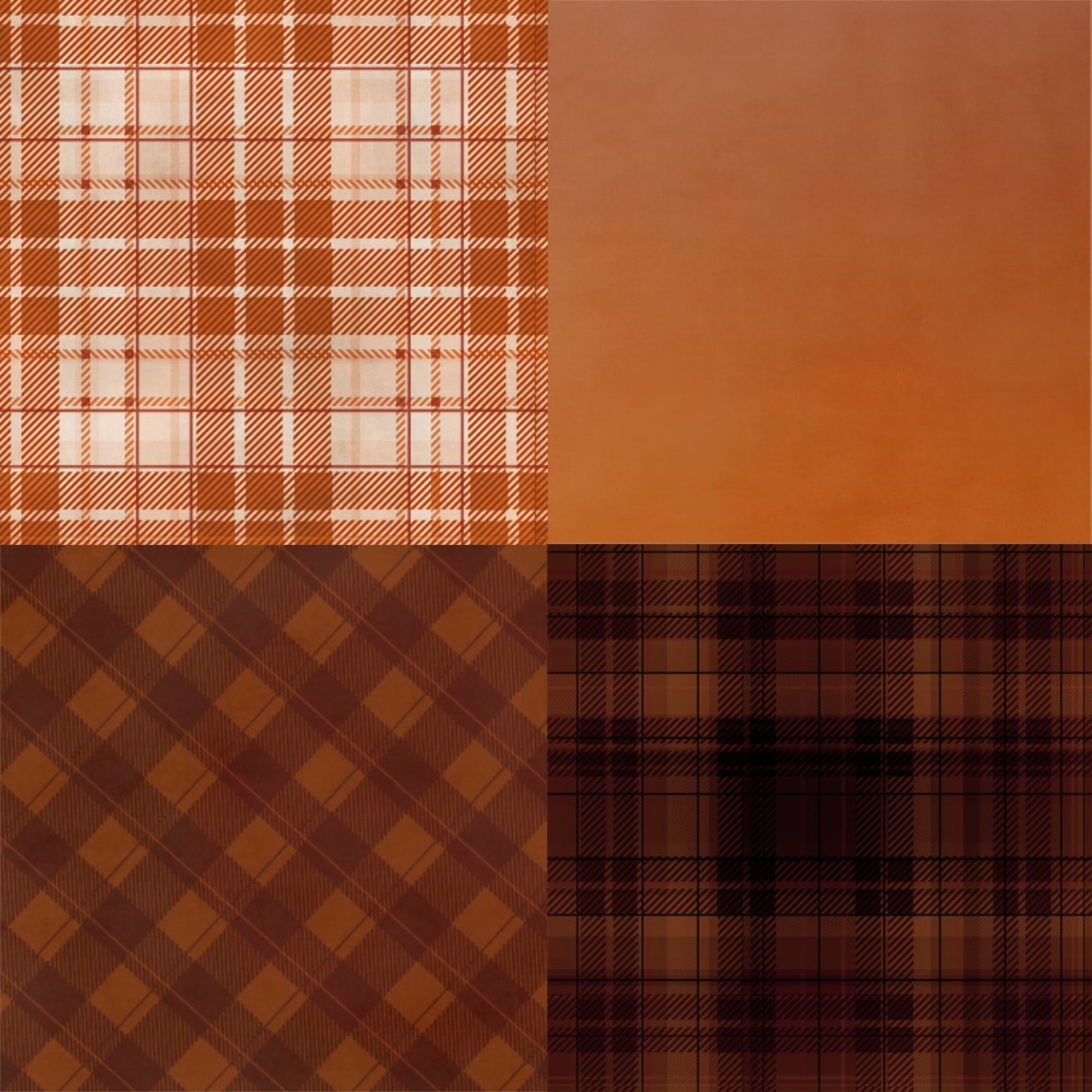 TerraCotta-A Study In Plaid, 18 Papers/ Orange Tones (100075 ...