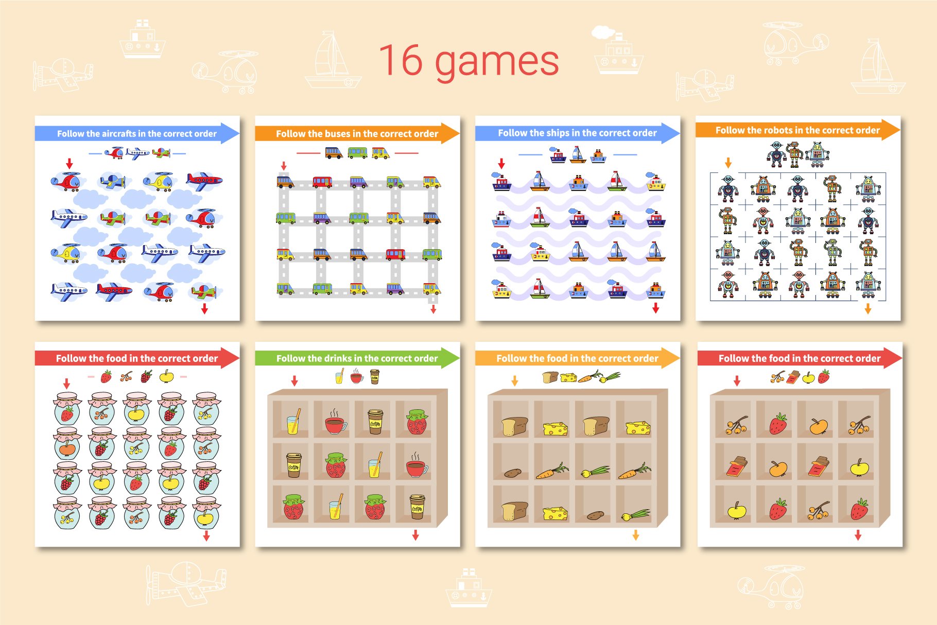 Activities. Games for kids. (984954) | Illustrations | Design Bundles