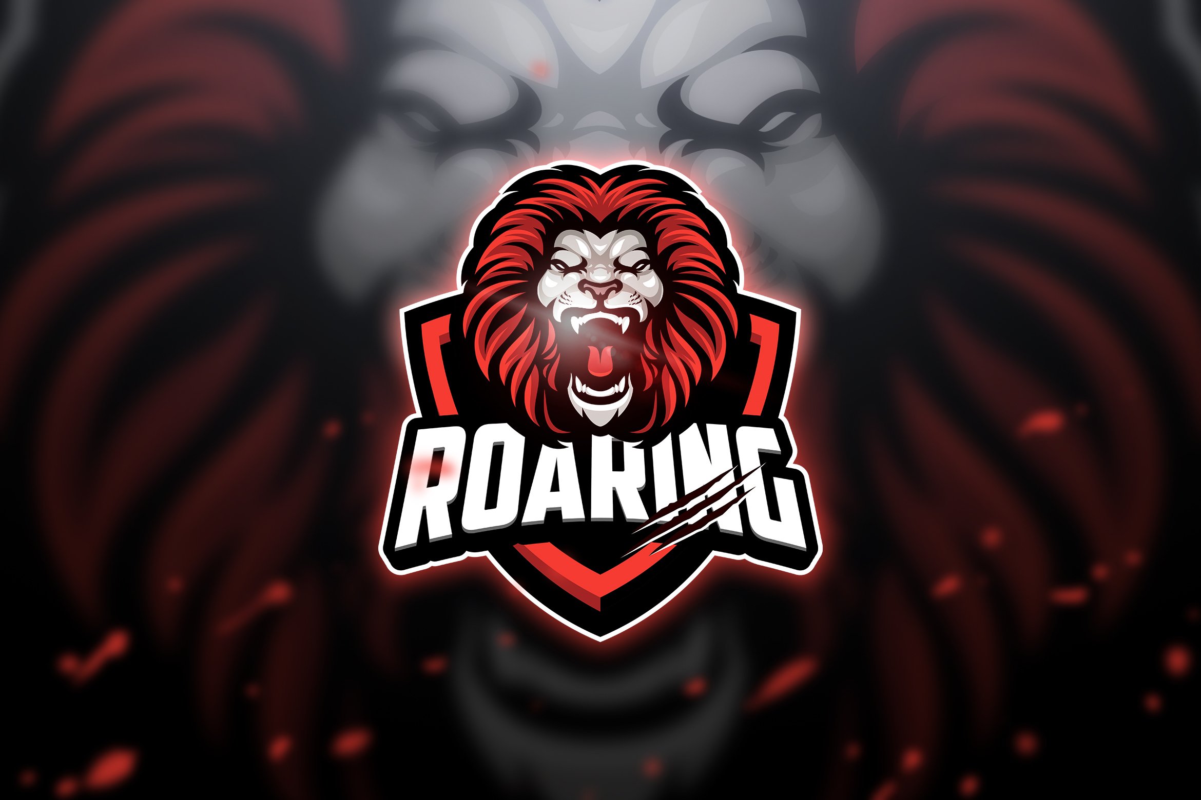 Roaring - Mascot & Esport Logo (318730) | Logos | Design Bundles